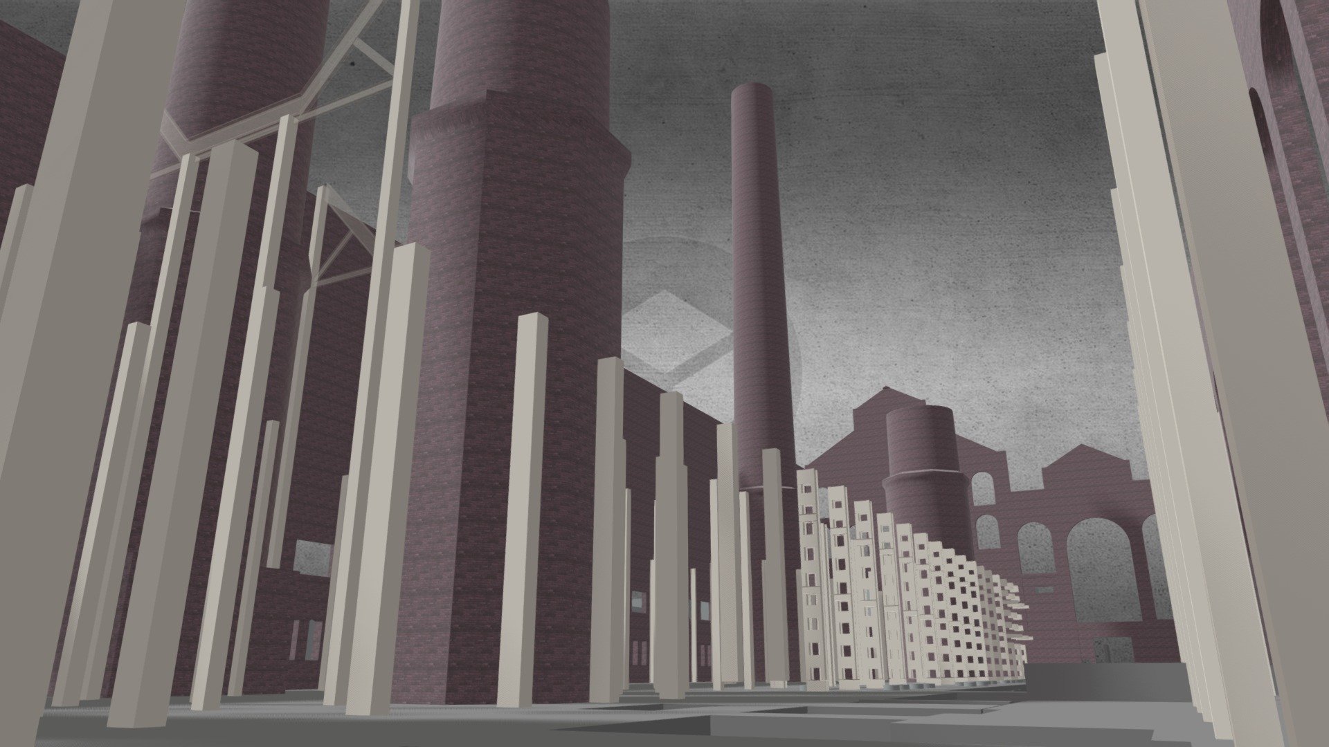 Lots Road Power Station Development - Download Free 3D model by ATD ...