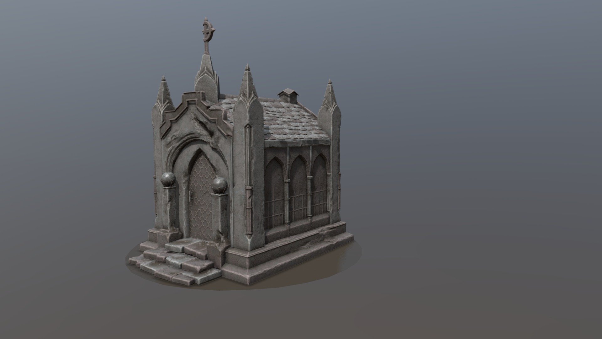 Night cemetery. Crypt - Download Free 3D model by Ayouloo [c5e8d9e ...