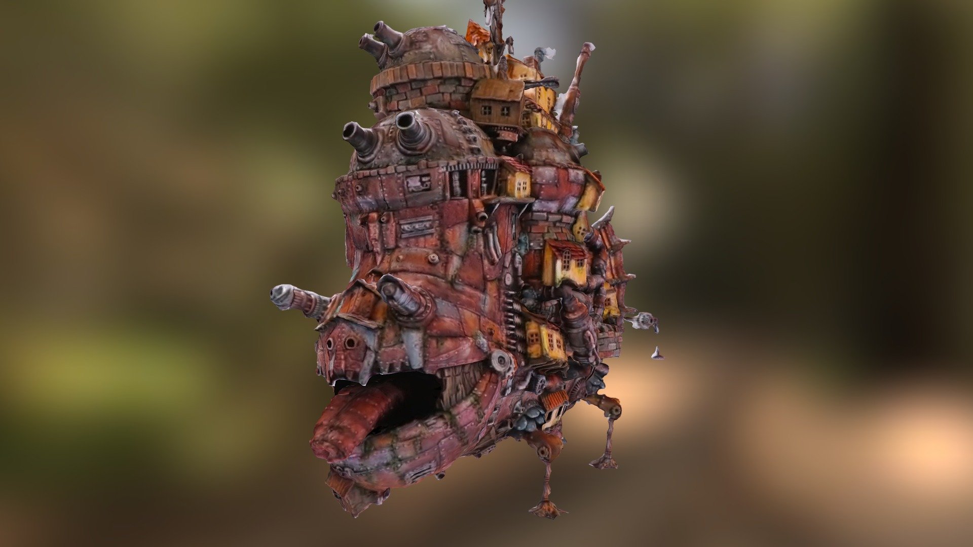 Miniature HOWL'S MOVING CASTLE - 3D model by Miguel Bandera ...