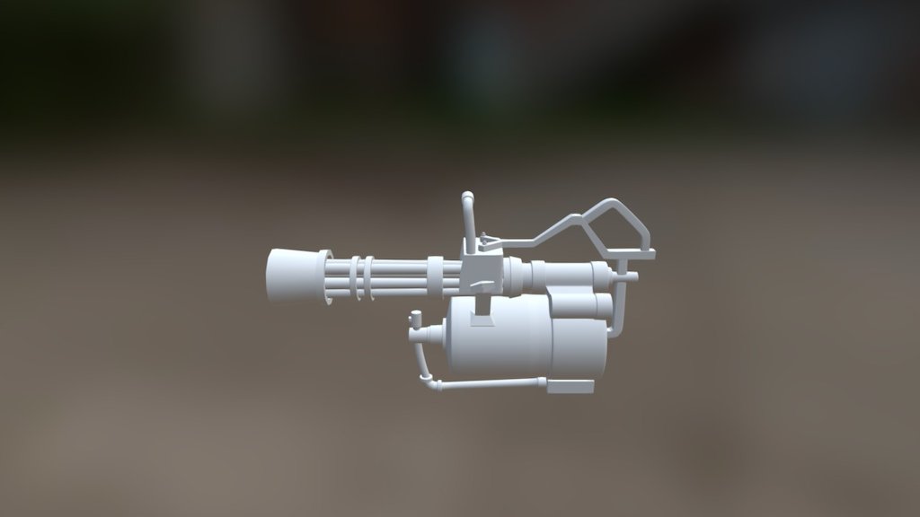 Team Fortress minigun - 3D model by Alifufi [c5eb802] - Sketchfab