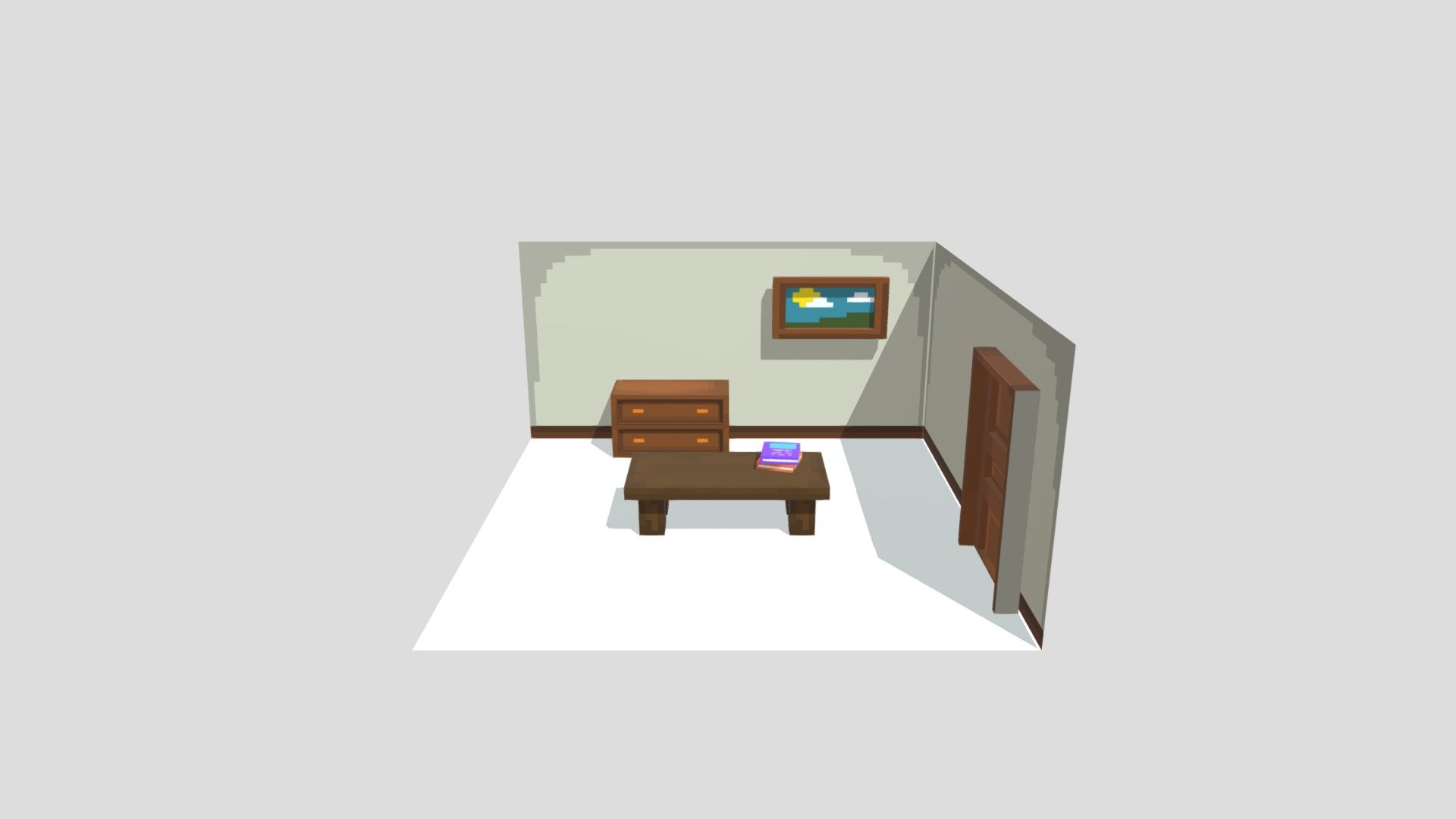 Pixelart Room Scene - Download Free 3D model by Nickovision [c5ee842 ...