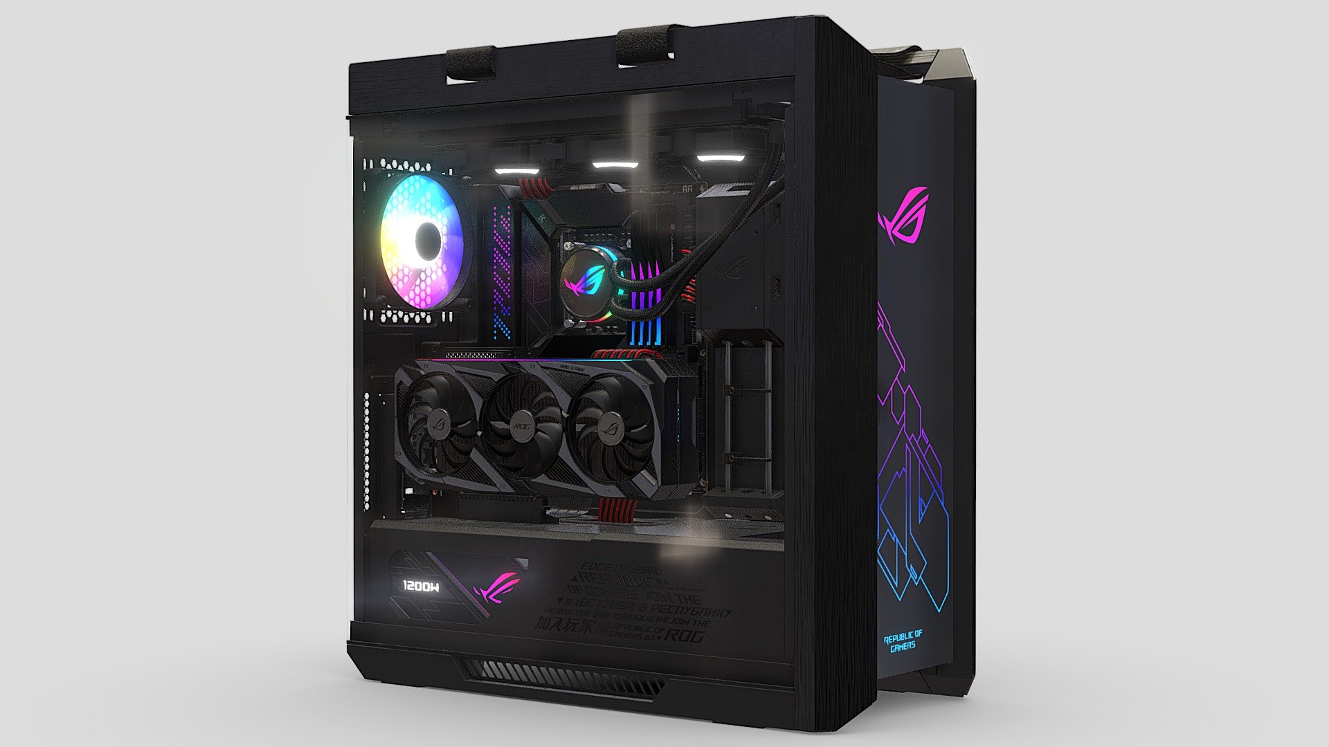 Asus ROG Strix Helios Vertical - 3D model by digitalrazor3d [c5f02bb ...