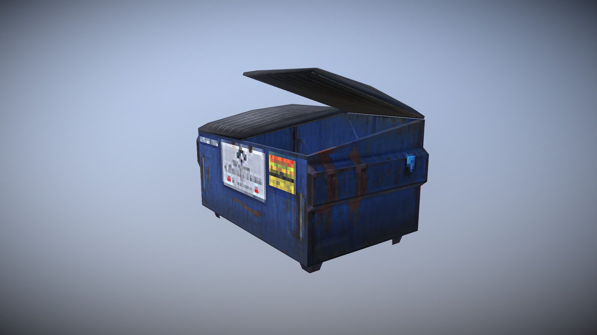 Dumpster Blue - Download Free 3D model by Arrangemonk (@Arrangemonk9000 ...