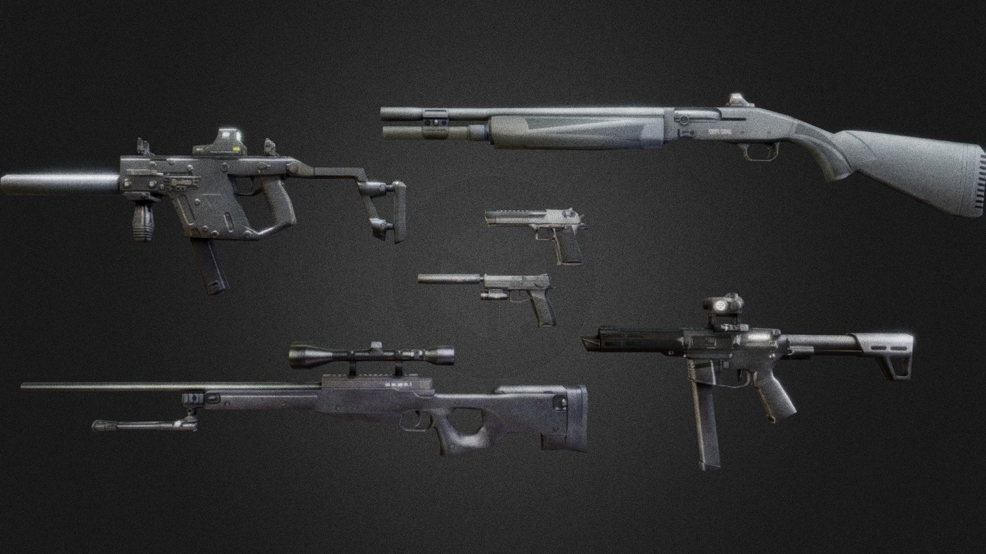 PS2 Weapons | Commission - 3D model by McPato [c5f2650] - Sketchfab