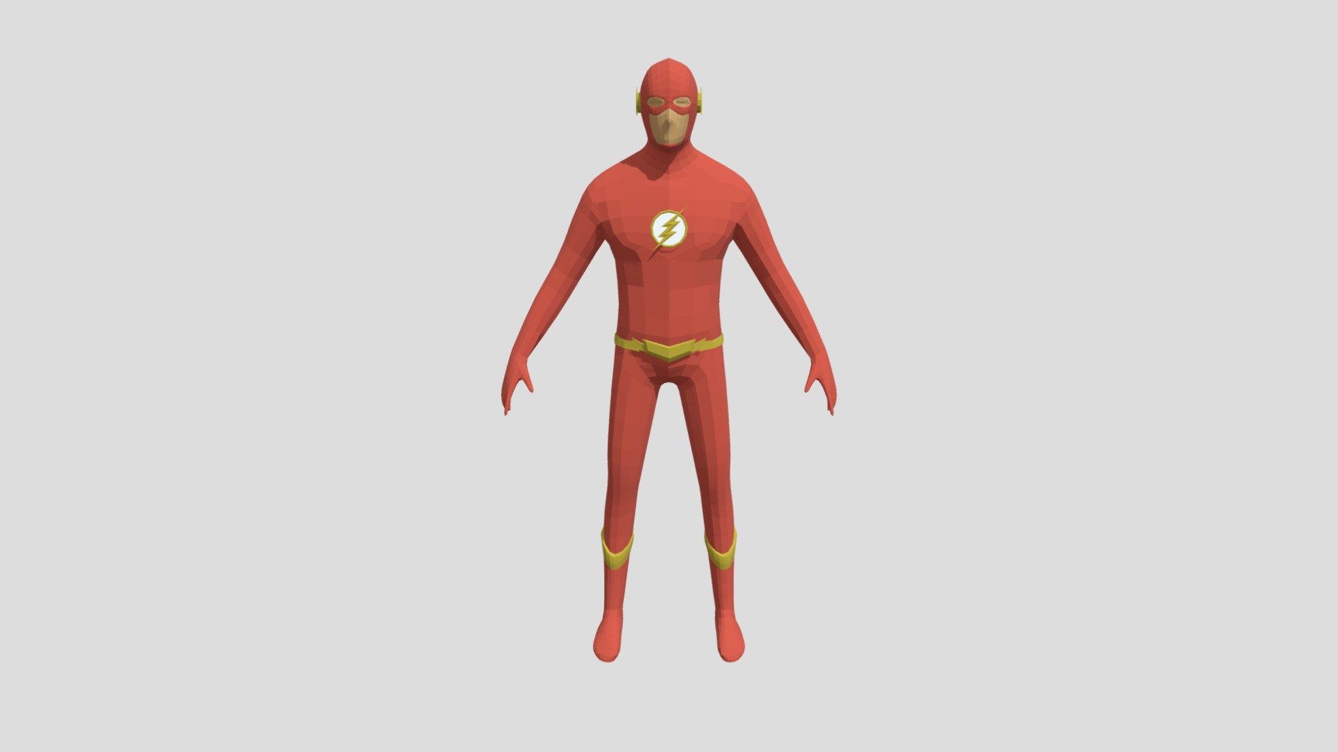 LOW POLY - THE FLASH - 3D model by tajdr (@_tajdr_) [c5f29d7] - Sketchfab