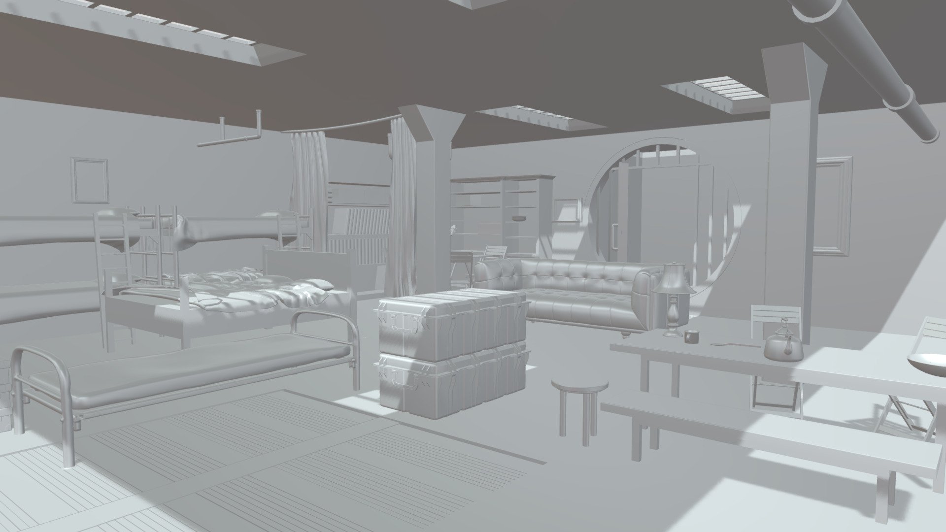 bunker - 3D model by darius_mir [c5f46c8] - Sketchfab