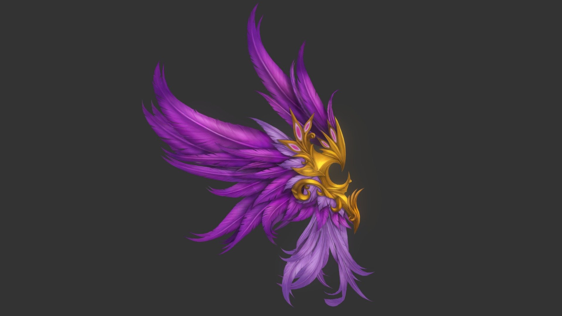 Fantasy Purple Wing_190120 - 3D model by Lucis Luan Ngo (@luanngo ...