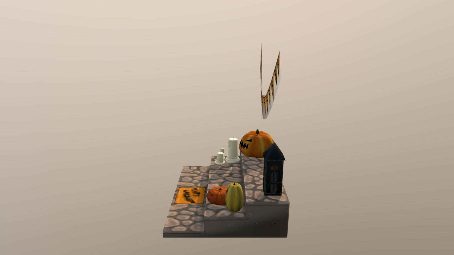 halloween scene - 3D model by jensi [c5f6cbc] - Sketchfab