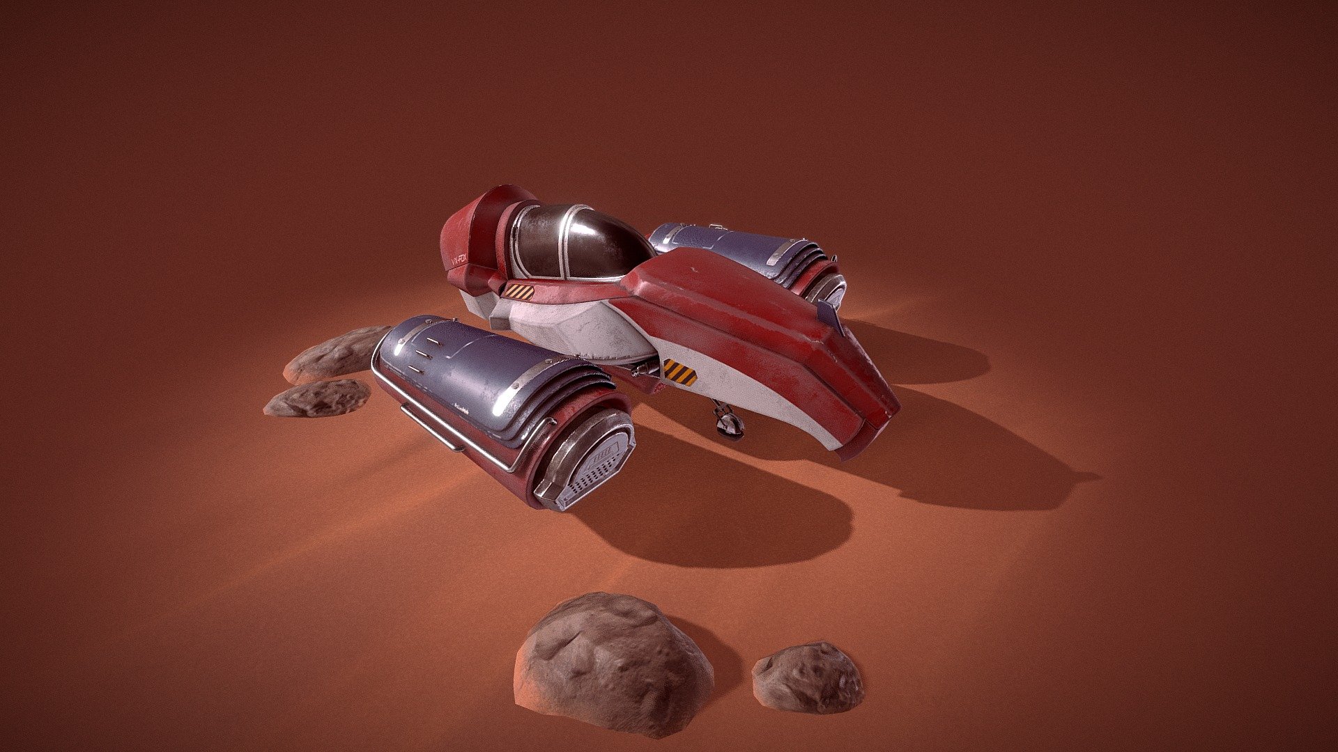 VX-Fox - Explorer class spaceship - 3D model by Badshot [c5f7129 ...