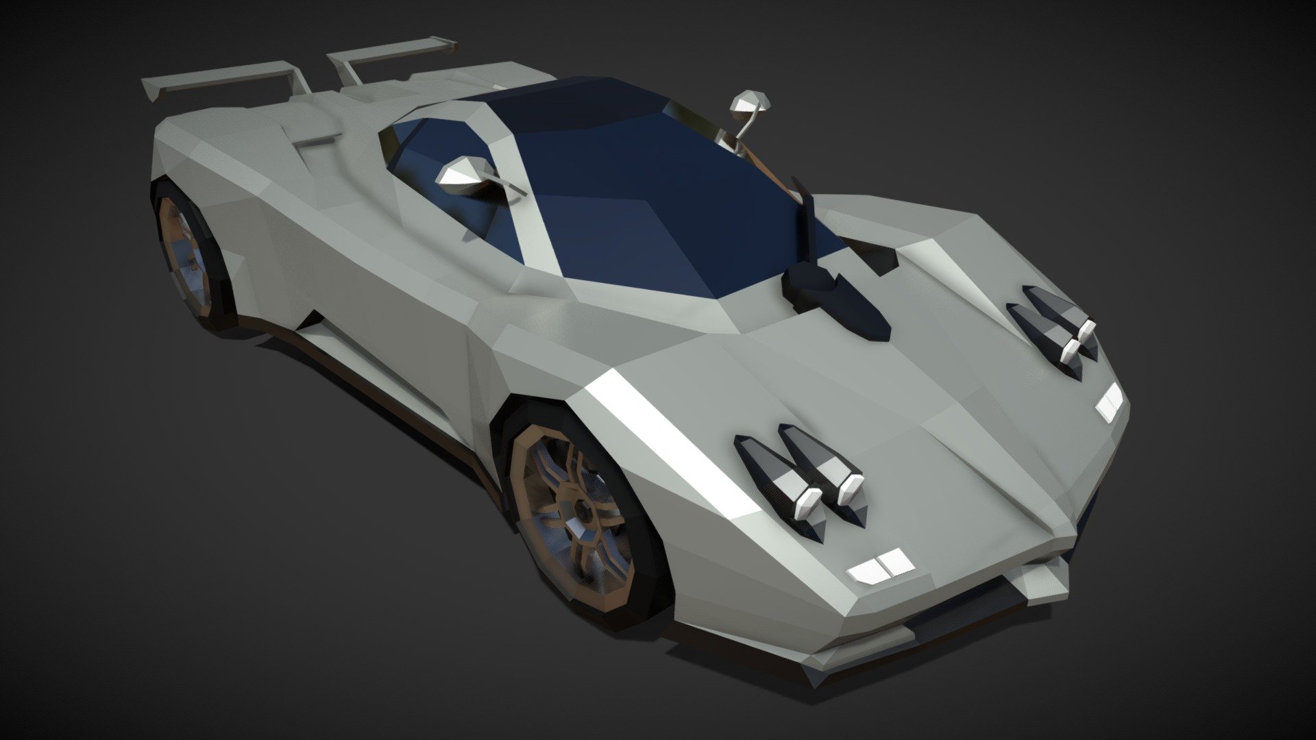Low Poly Car Pagani Zonda C12 1999 - 3D model by dailidgleb [c5f879e ...