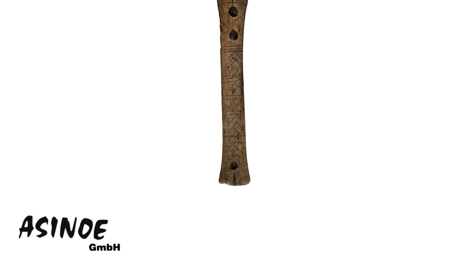 Großrust | Beinflöte / -pfeife (Hallstattzeit) - 3D model by ASINOE ...