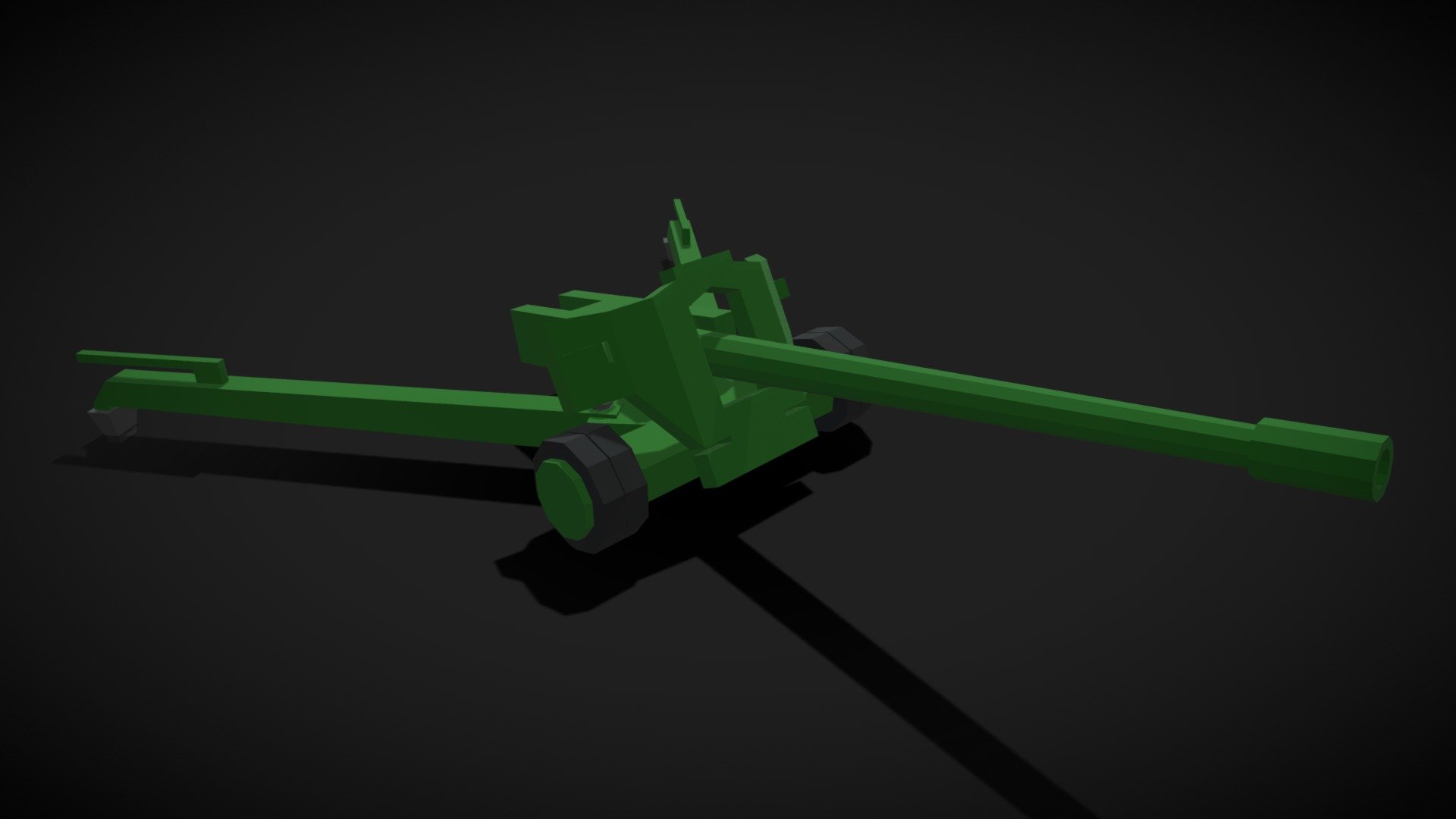 Lowpoly Anti Aircraftgun - Buy Royalty Free 3D model by Blumbum ...