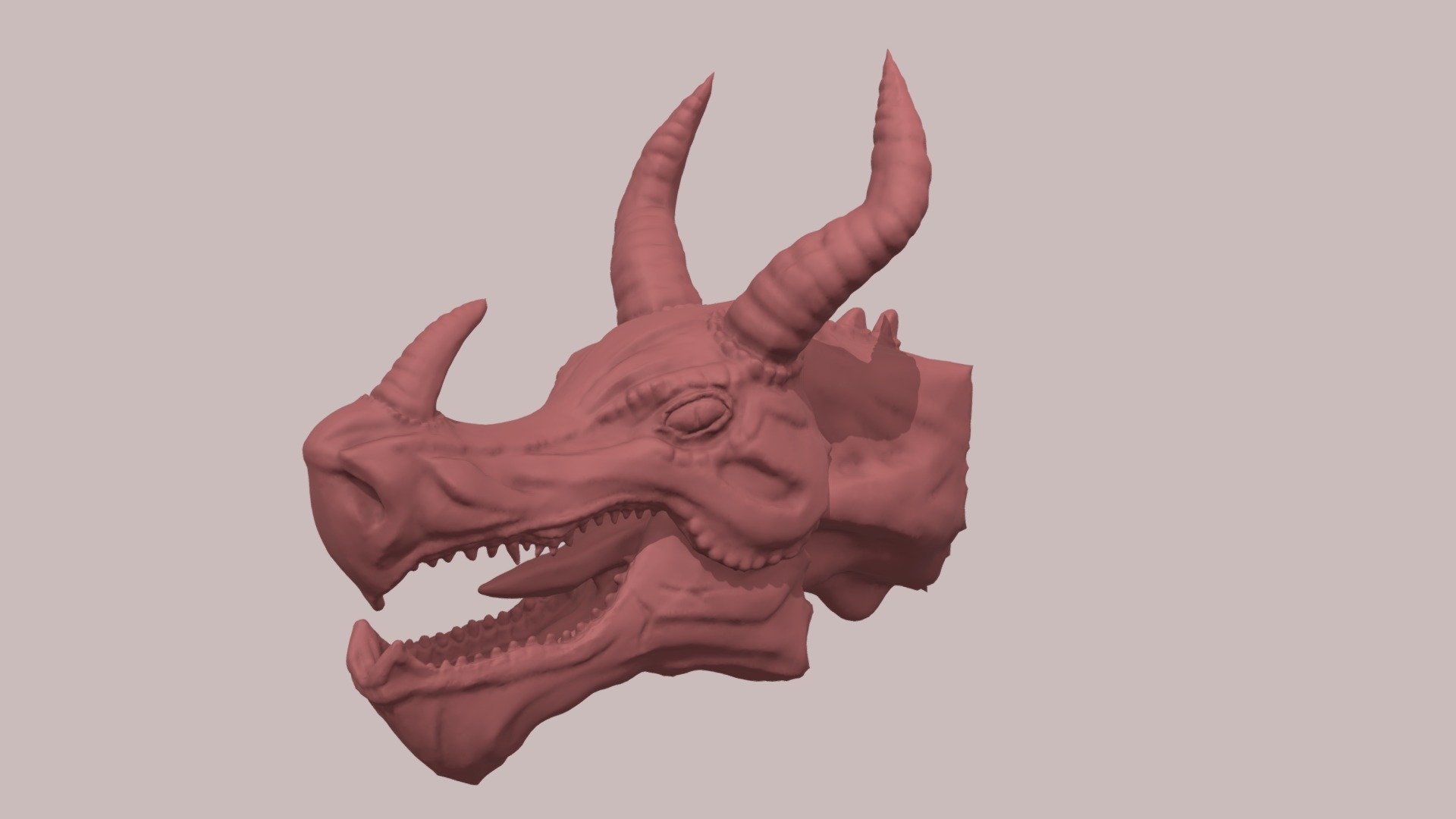 dragon head - 3D model by penqin (@pinqin) [c5fed27] - Sketchfab