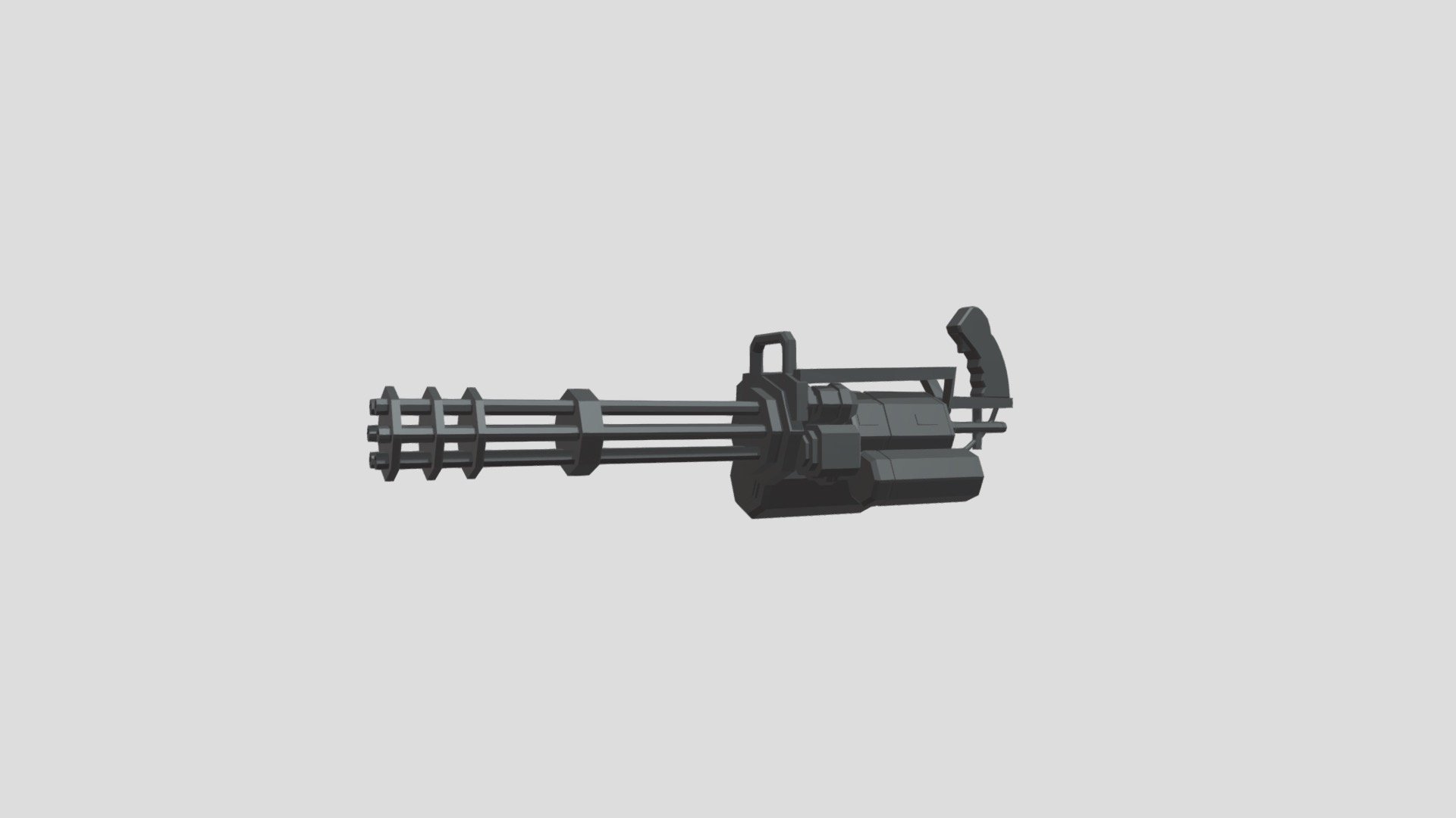 Low Poly Minigun - Buy Royalty Free 3D model by Ed+ (@EDplus) [c600dd8 ...