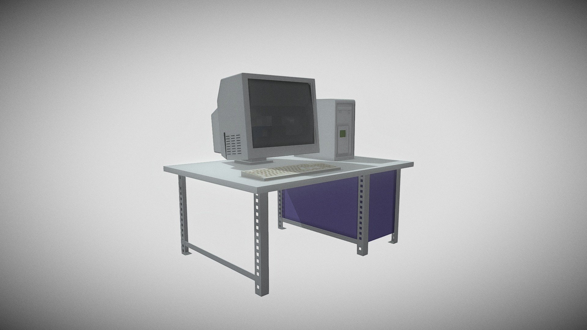 90s old school Pc Set - Download Free 3D model by FArHAn's 3D worKs ...