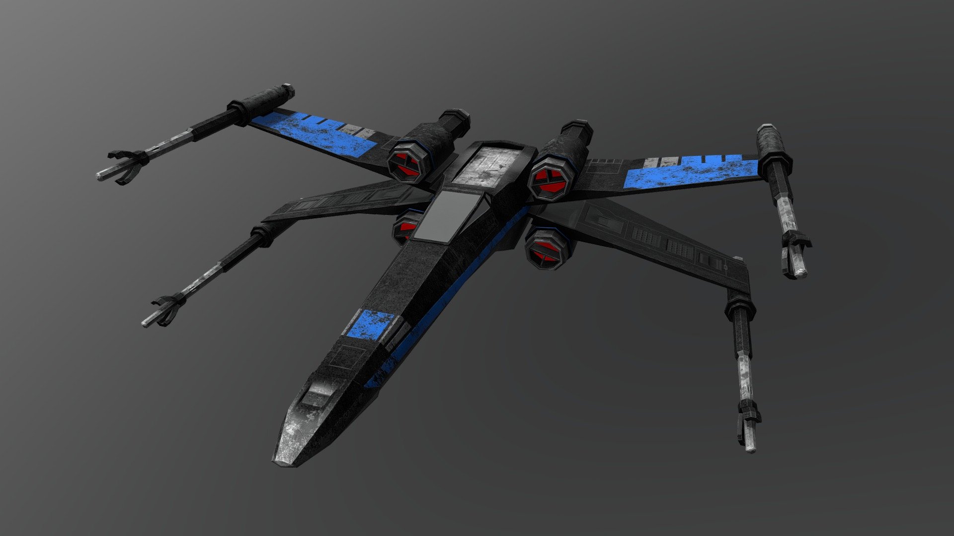 X-Wing LowPoly - 3D model by Laura Gámez (@laura.gamez) [c60db95 ...