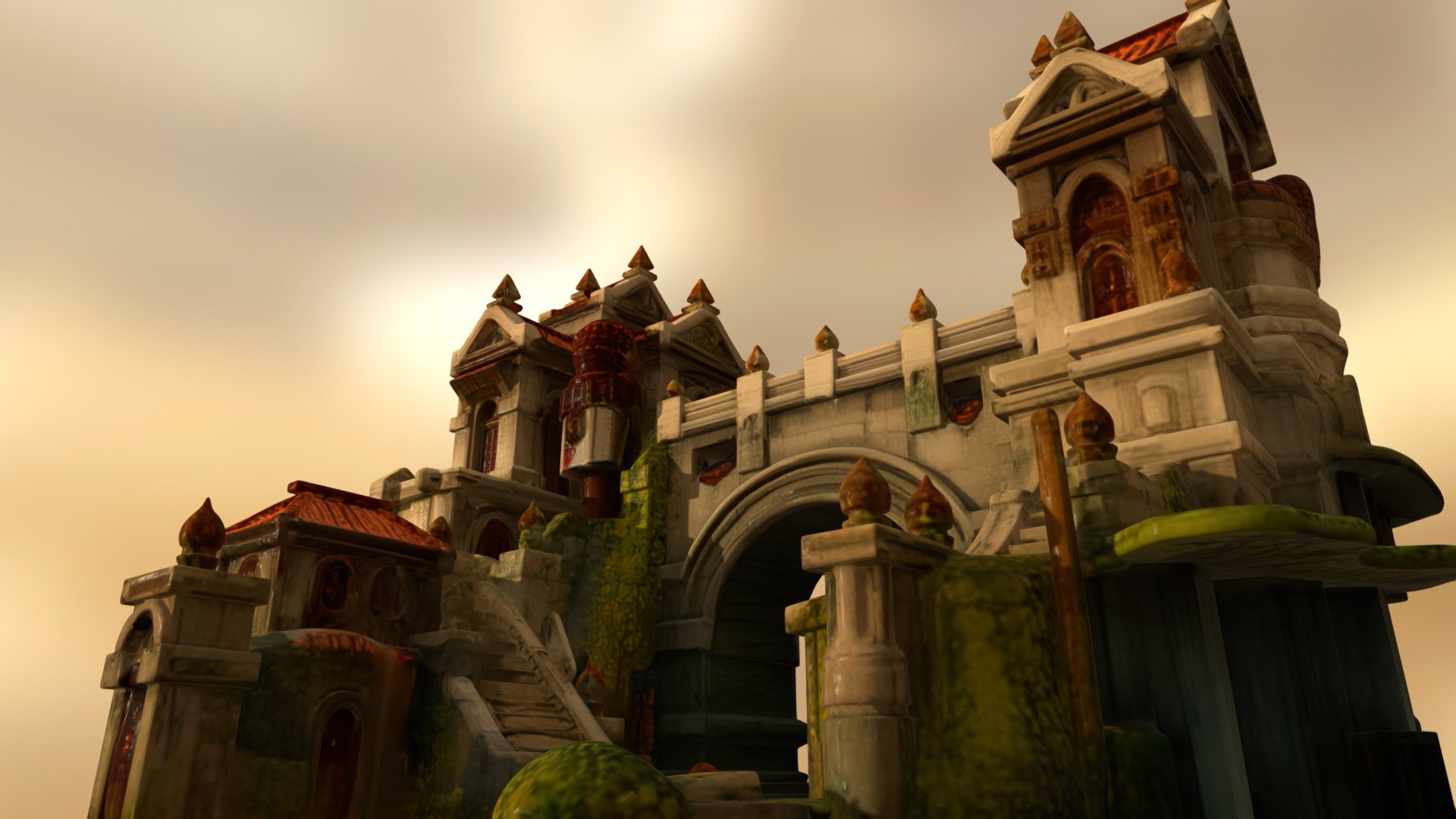 Fantasy Nature Shrine - Stylized 3D Scene - Download Free 3D model by ...