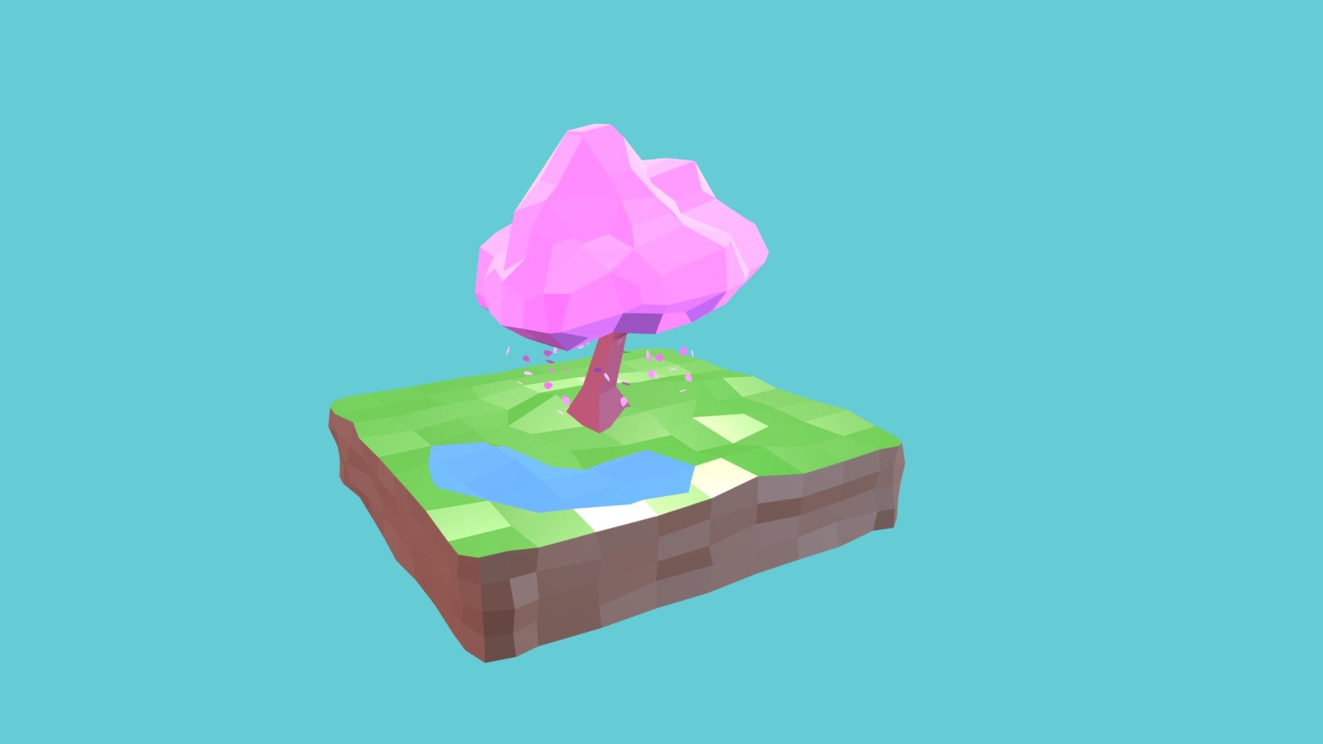 Cherry Blossom - Download Free 3D model by DURVESH S (@durvesh123 ...