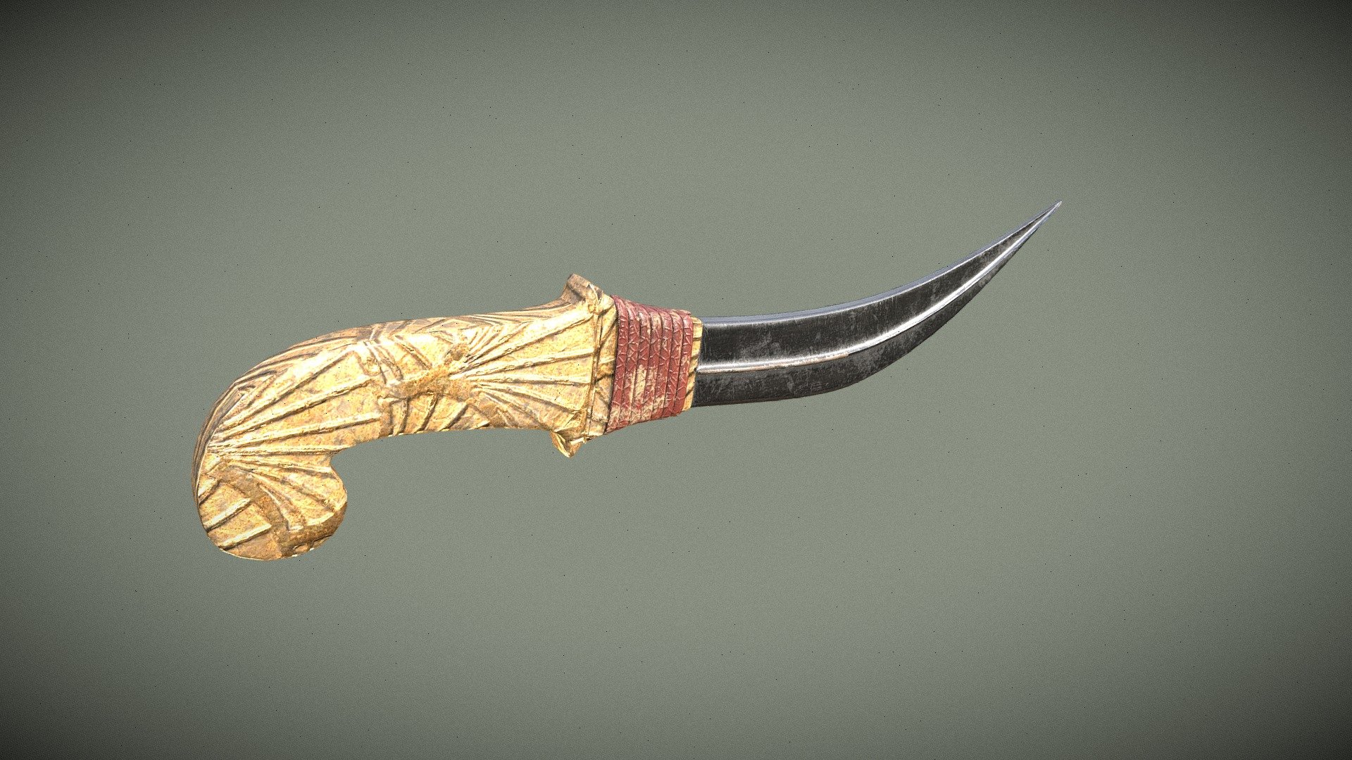 vintage dagger - Download Free 3D model by mervemacit [c61558f] - Sketchfab