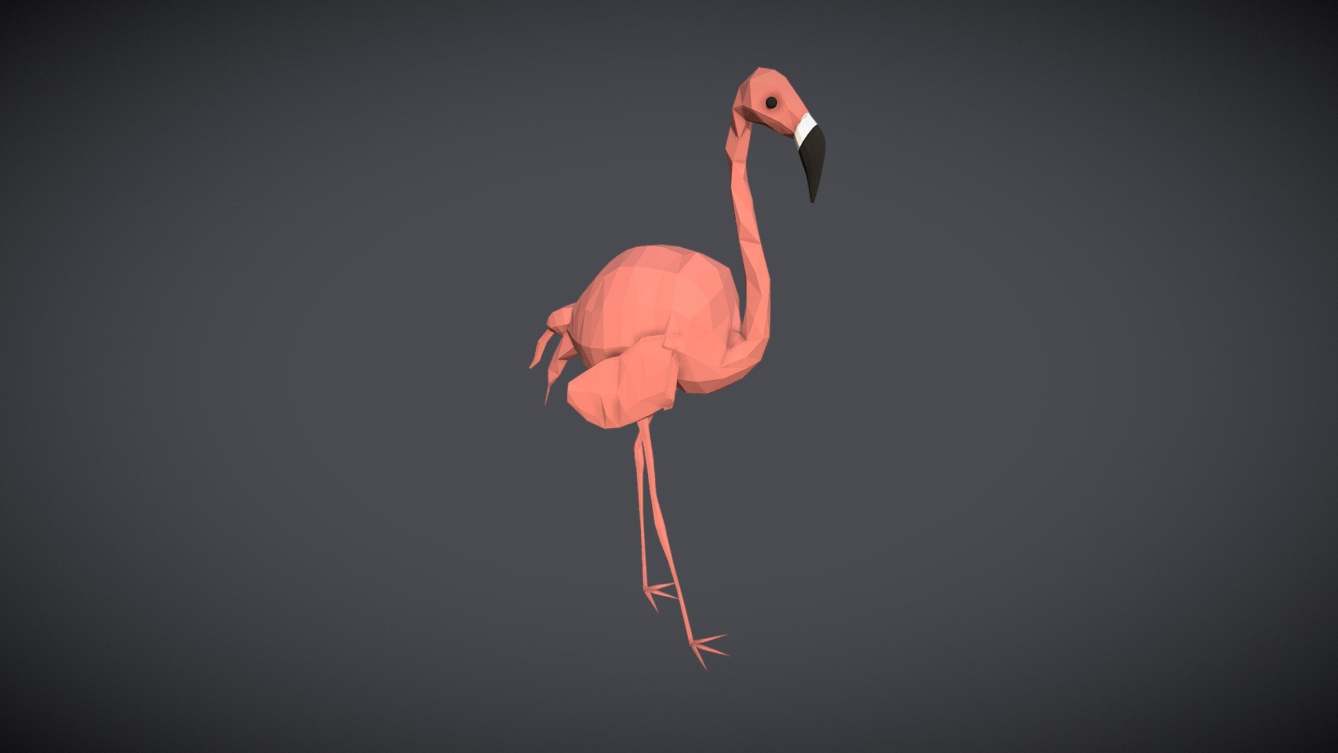 Low-Poly Flamingo - Buy Royalty Free 3D model by Incod ART 3D ...
