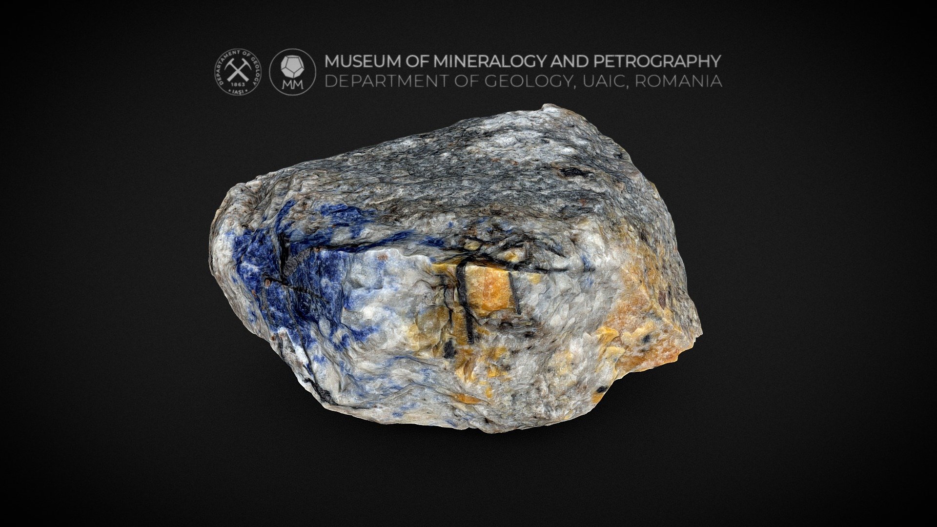 Foid-syenite from Ditrău, Romania (igneous rock) - 3D model by Museum ...
