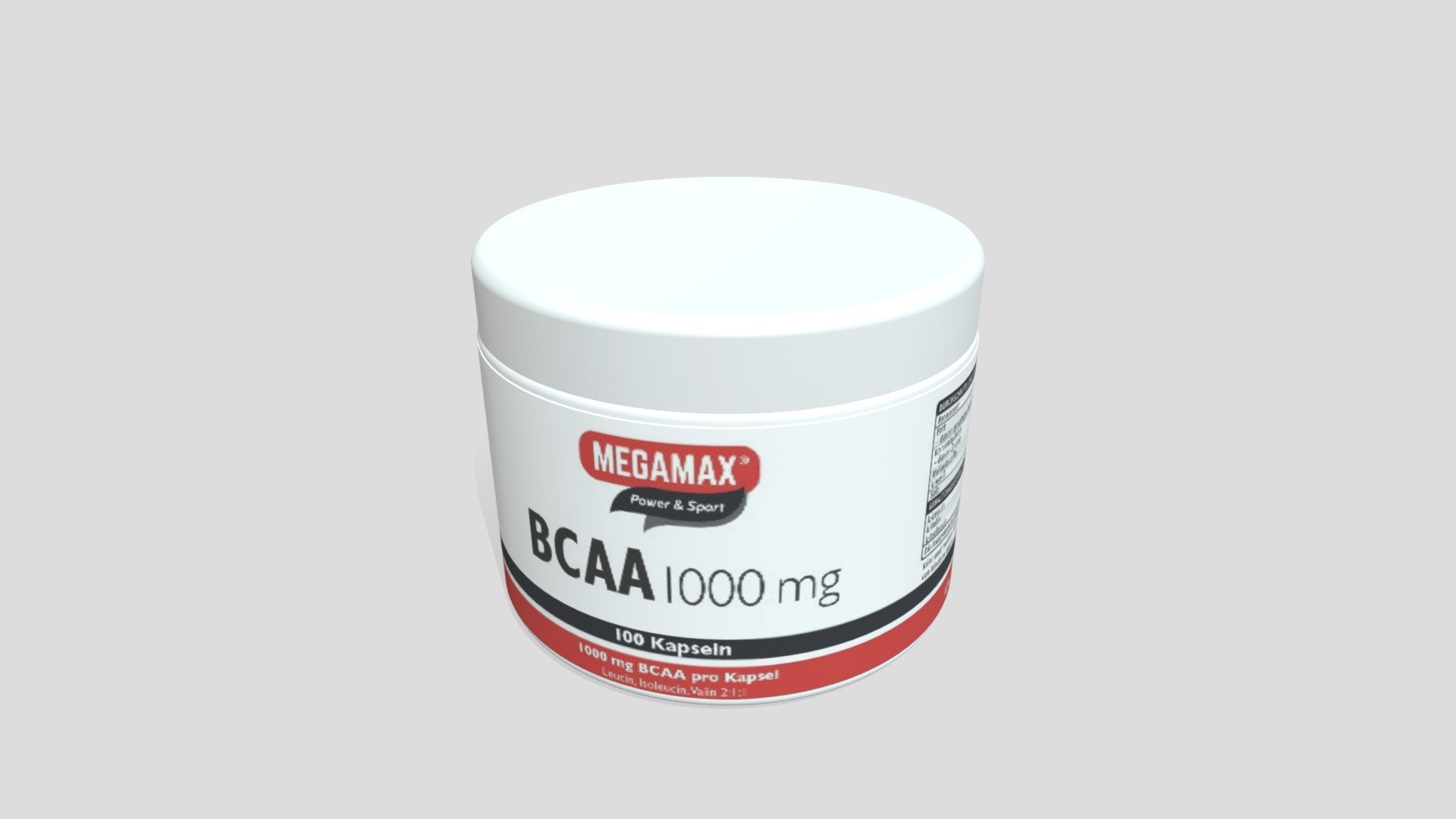 MEGAMAX BCAA 1000mg – Packshot - 3D model by md grafik (@md-grafik ...