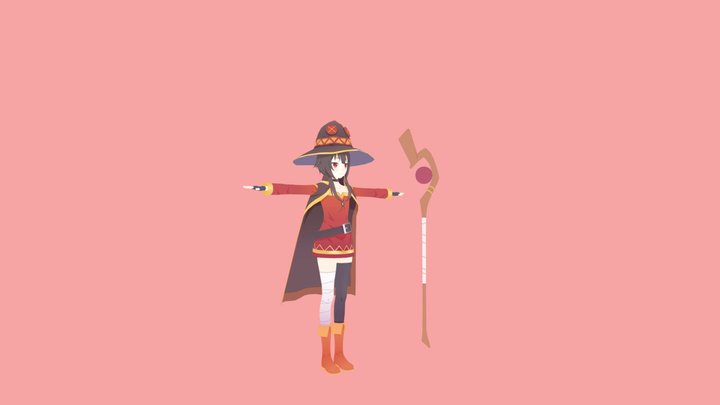 Megumin 3D models - Sketchfab
