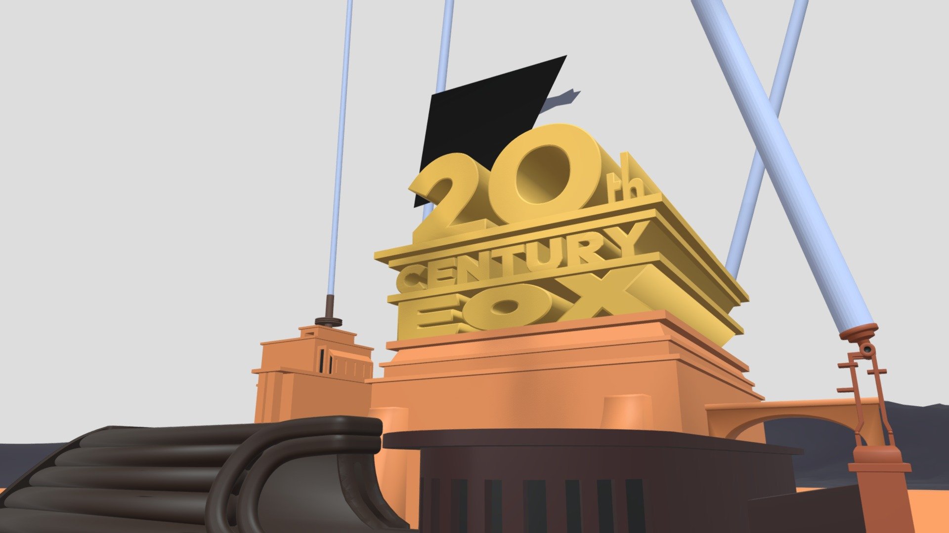 20th Century Eox Logo By MediaGalaxy Remake - Download Free 3D model by ...