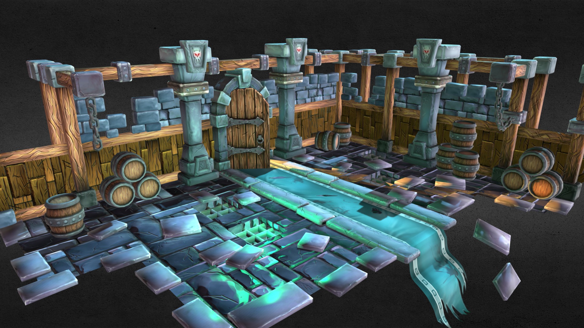 LOW POLY DUNGEON - 3D model by Imogia [c61e71a] - Sketchfab