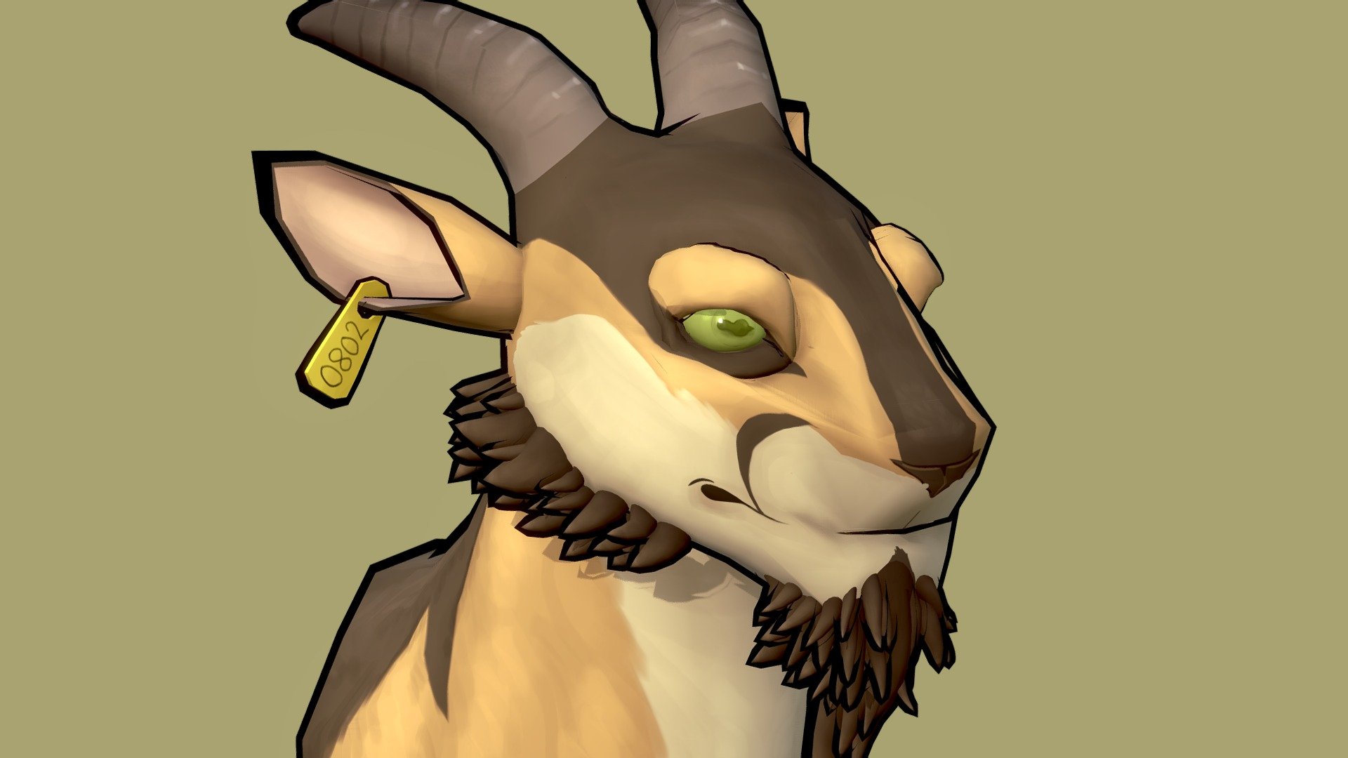 a gr00vy goat - 3D model by bridgedpolys [c61ea64] - Sketchfab