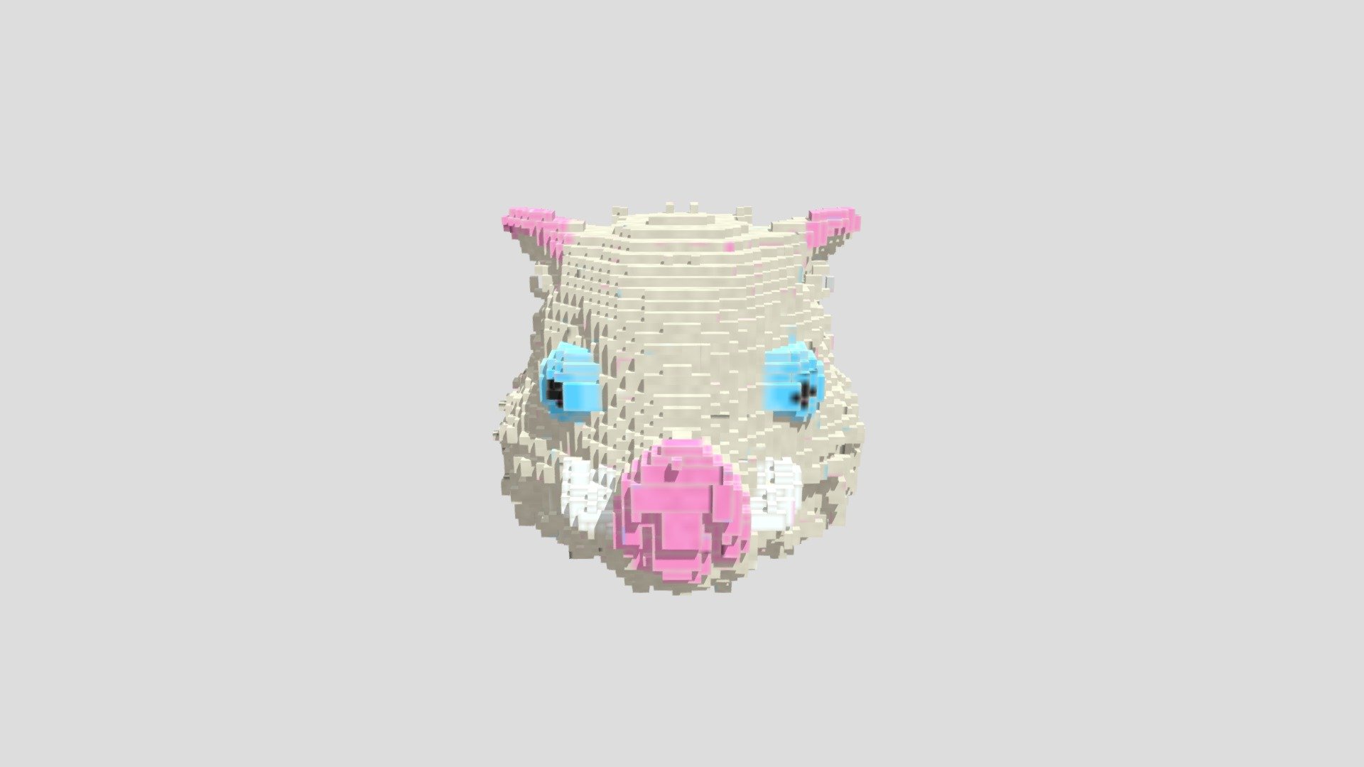 Minecraft Inosuke Head - 3D model by DrazCA [c61fbdd] - Sketchfab