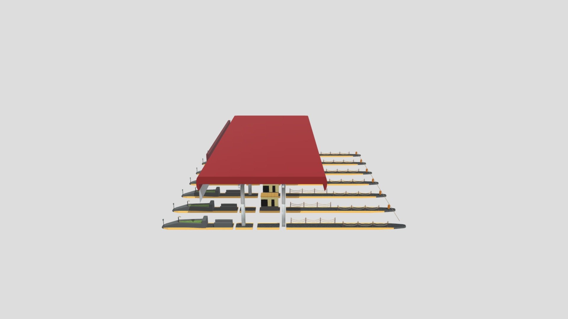 TOLL STATION - 3D model by narajpoot141 [c620933] - Sketchfab