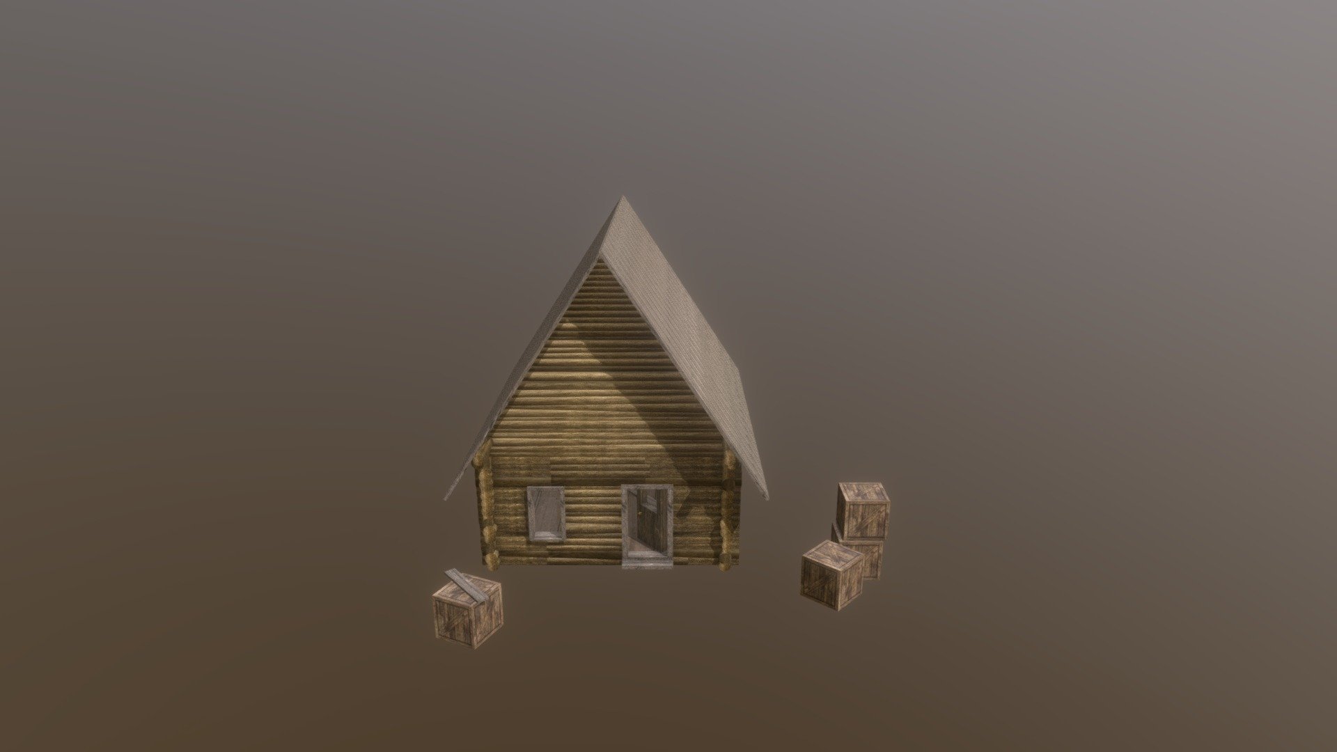 Cabin with boxes - Download Free 3D model by z.ballingall [c620d3c ...