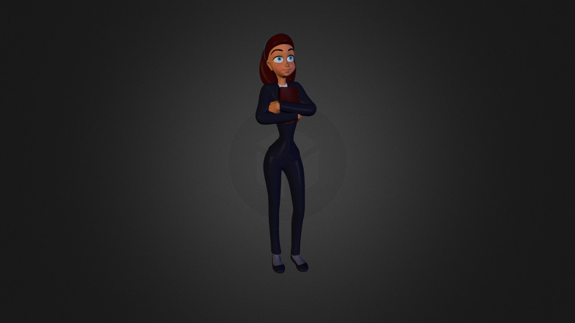 lady cartoon - 3D model by Guido Salimbeni (@3dsmithery) [c621a4e ...