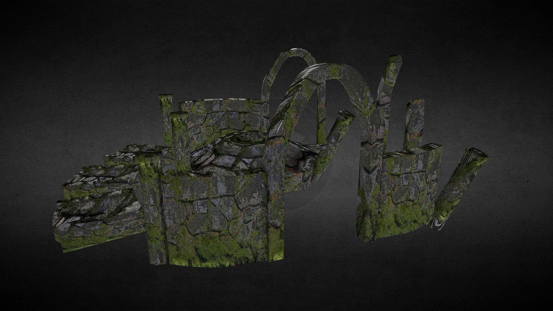 Circular ruins - 3D model by Arkaitz Fernández (@Sorrowoods) [c6225b2 ...