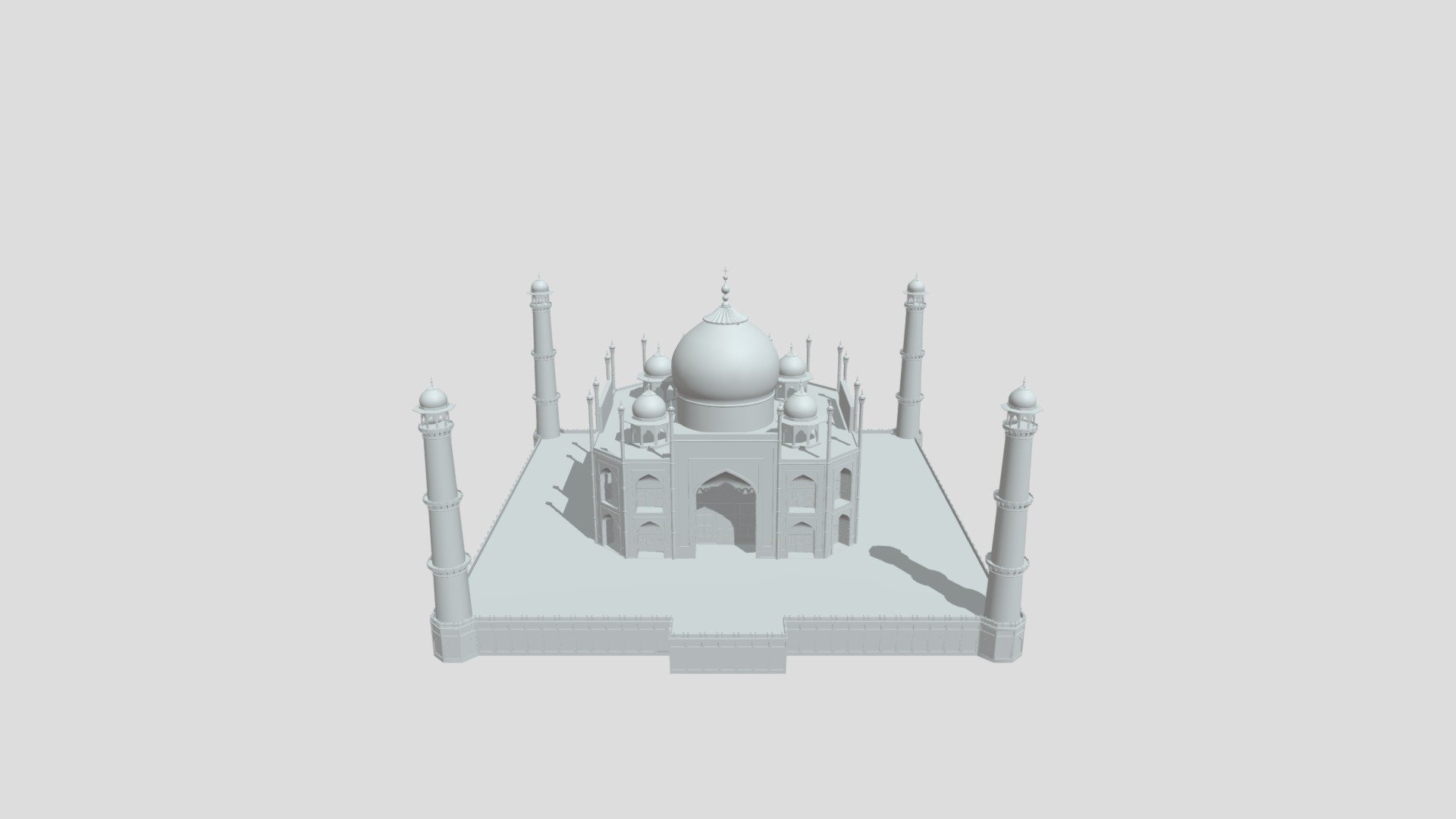 Taj Mahal - 3D model by CG-3D-HUB [c6254ba] - Sketchfab