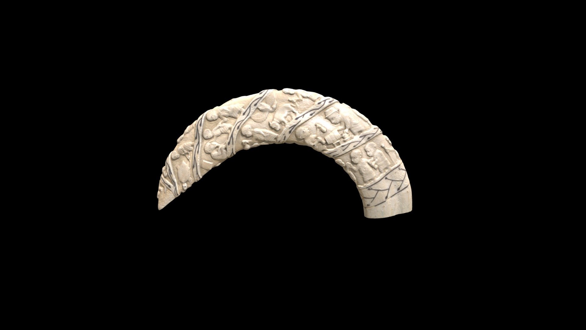 1969.137 Carved Tooth - Download Free 3D model by Cleveland Museum of ...