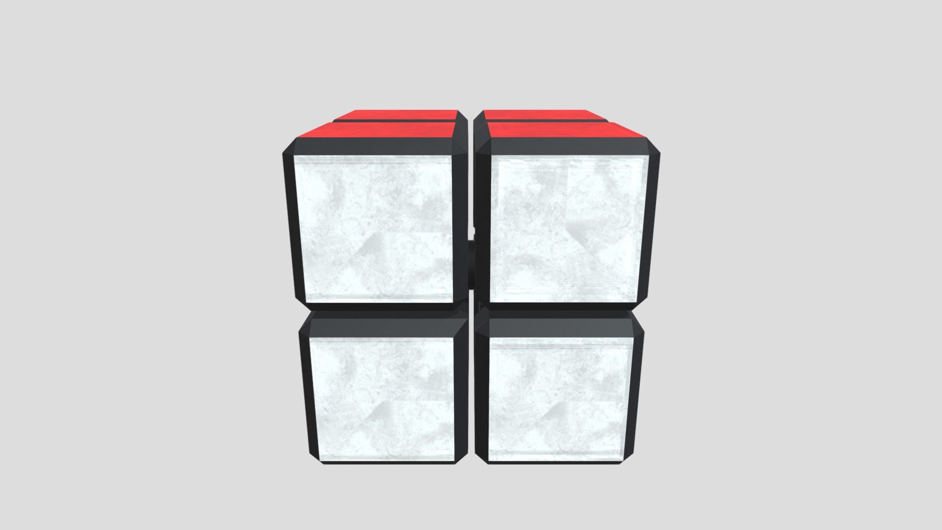 2x2 cube painted - 3D model by Amaru48x [c62ccd8] - Sketchfab