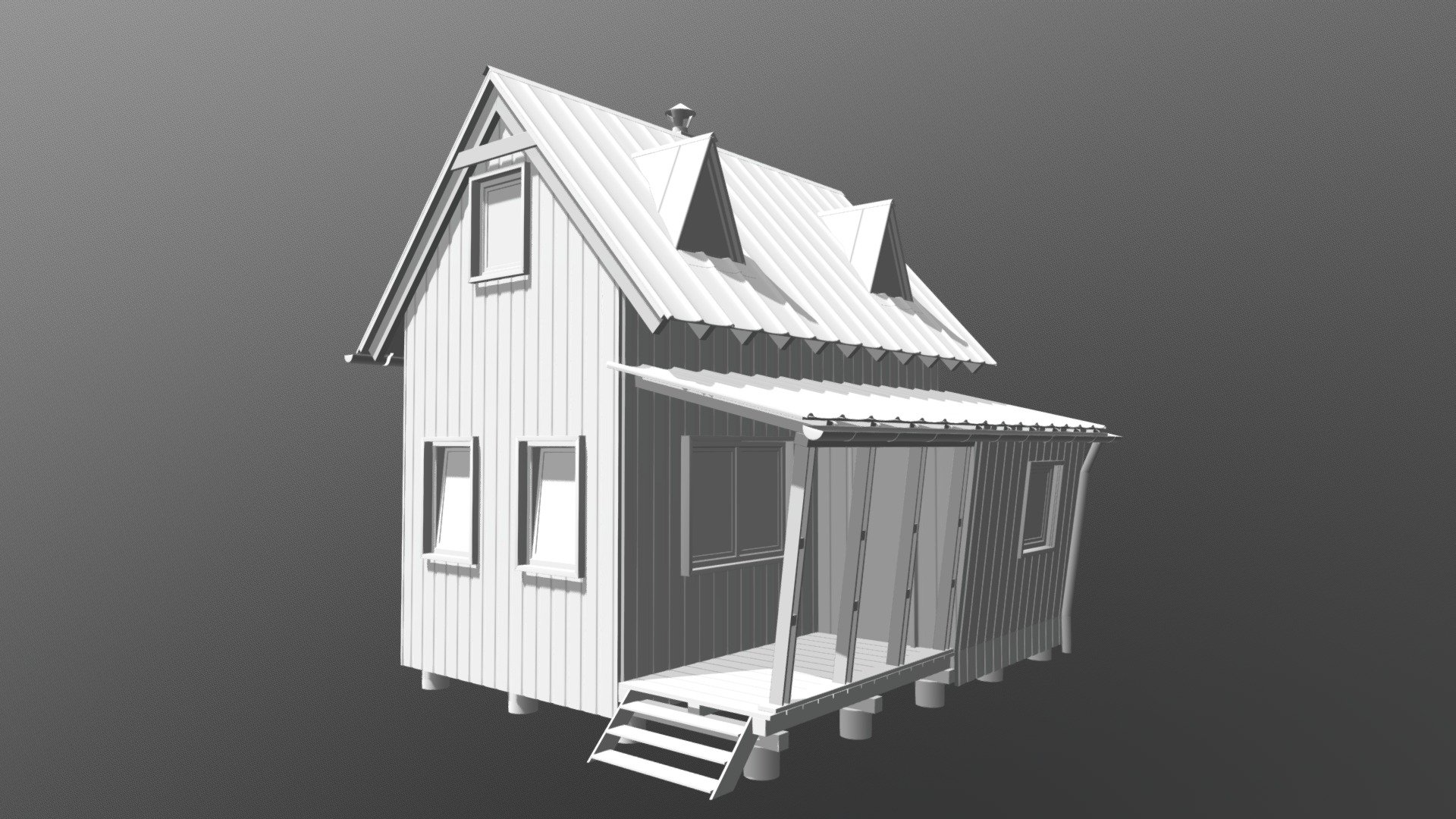 Small House - 3D model by Dainius [c62d0b8] - Sketchfab