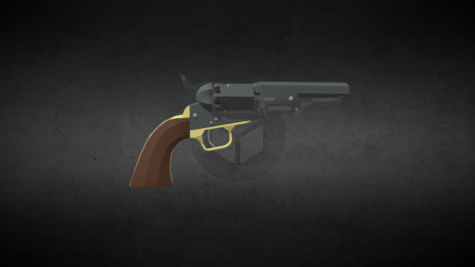 Low Poly Colt M1851 Pocket Revovler - Download Free 3D model by Dekota ...