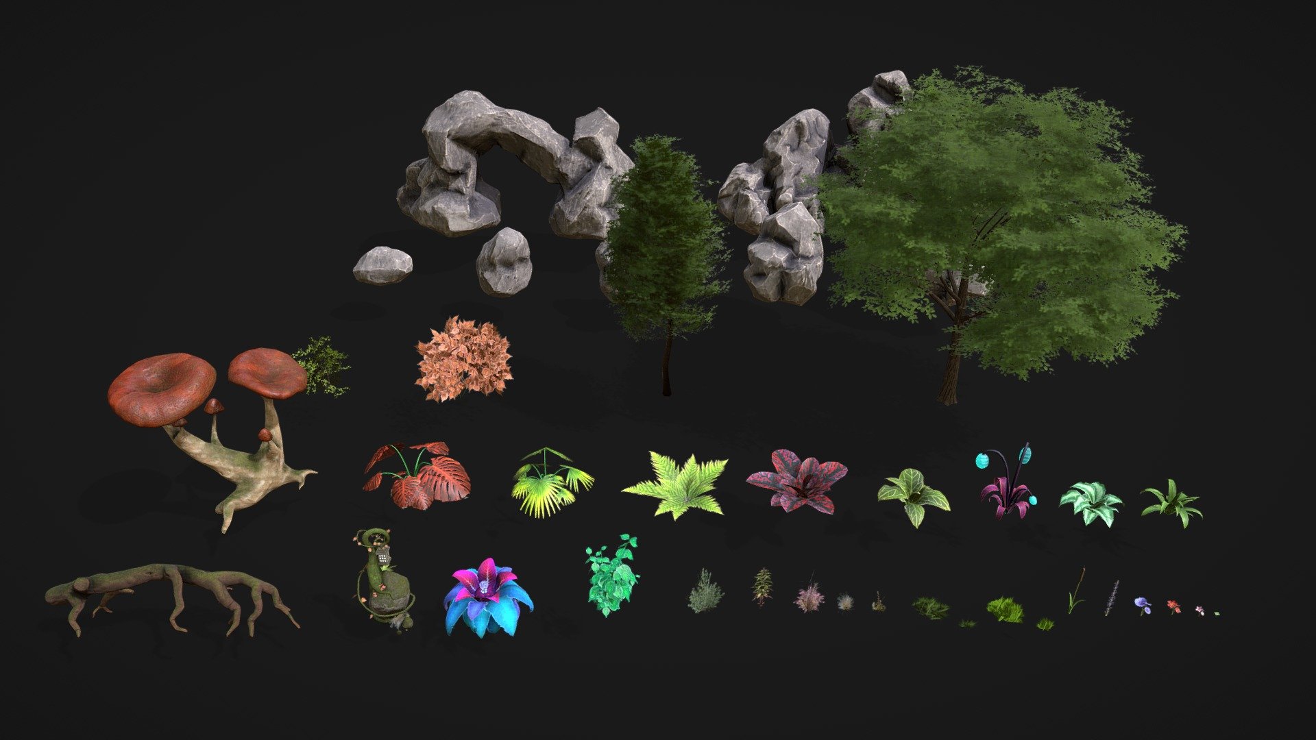 Nature_Pack - Buy Royalty Free 3D model by Elkandar [c62e972 ...