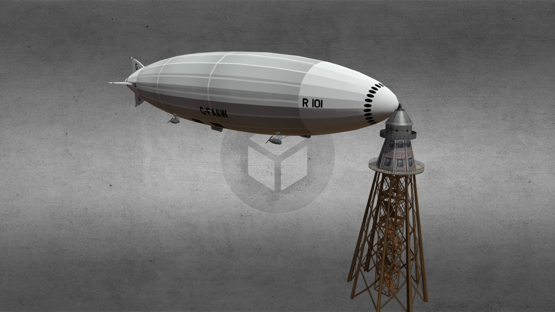 R101 Airship - 3D model by Lando's Lounge (@cbrocker) [c63053d] - Sketchfab