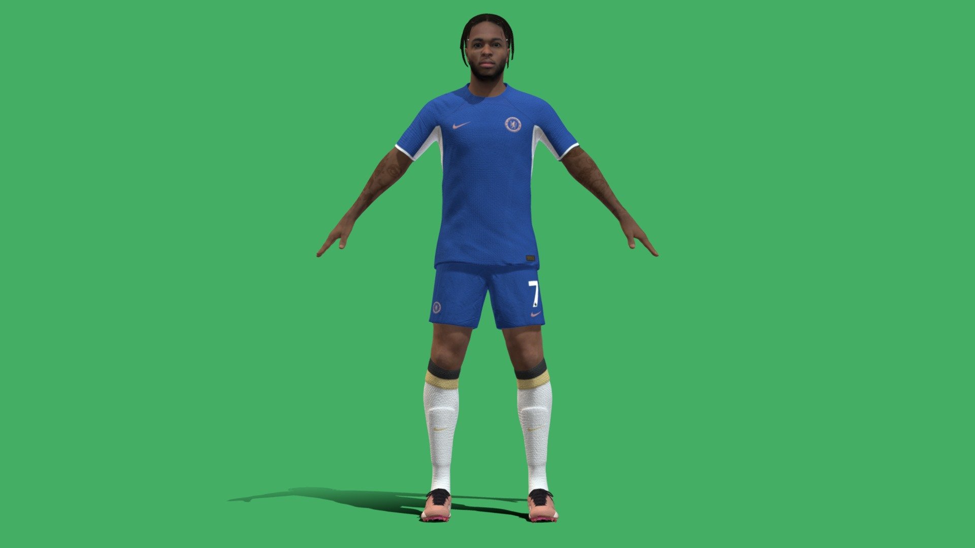 3D Rigged Raheem Sterling Chelsea 2024 - 3D model by changjinew ...