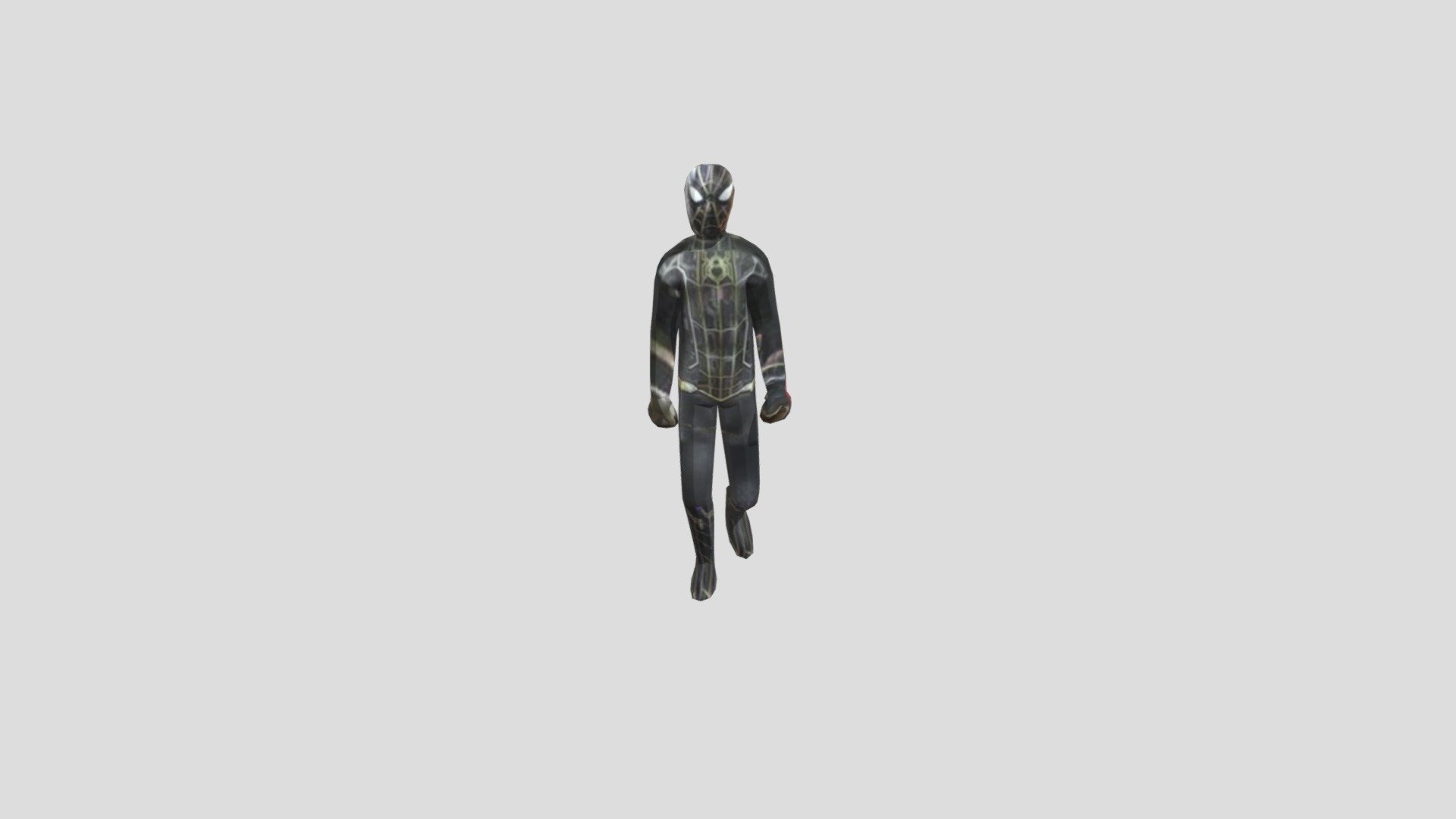 Tom spiderman gold black Walking 3d fts - Download Free 3D model by ...