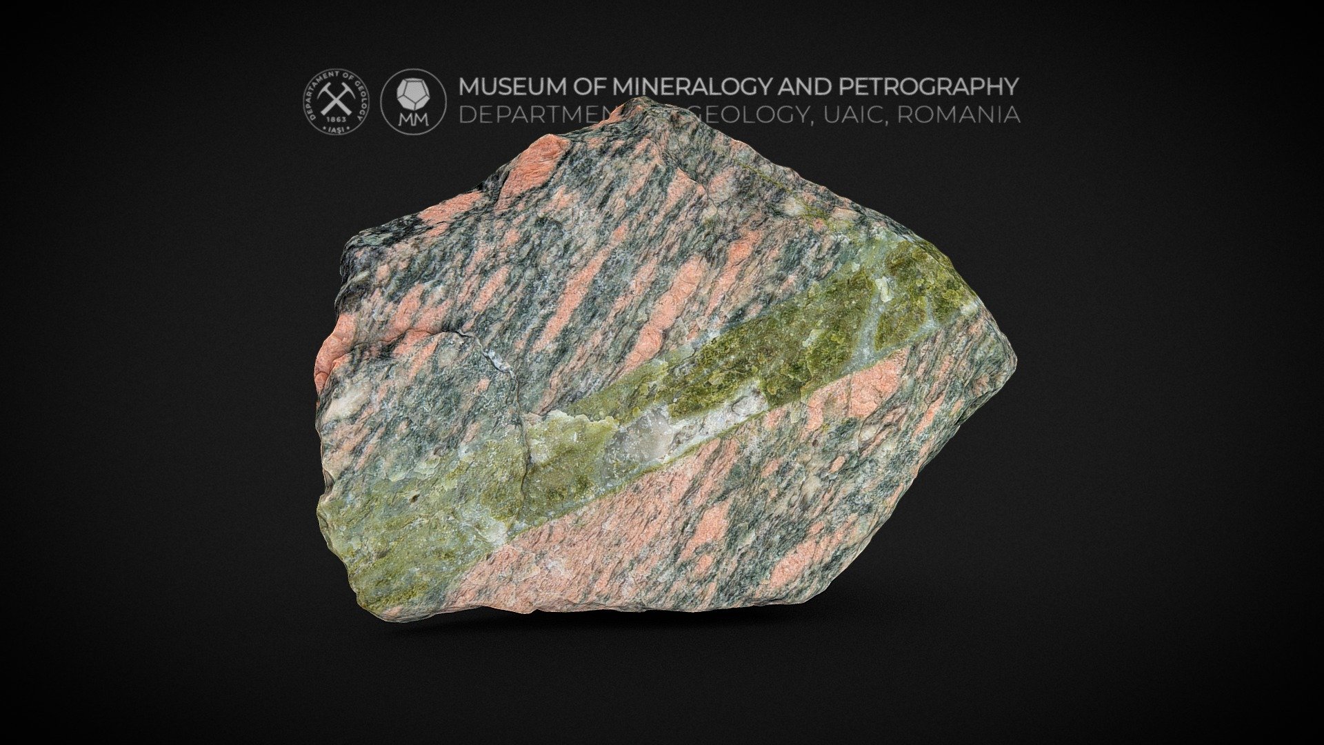 Epidote Gneiss (metamorphic rock) - 3D model by Museum of Mineralogy ...