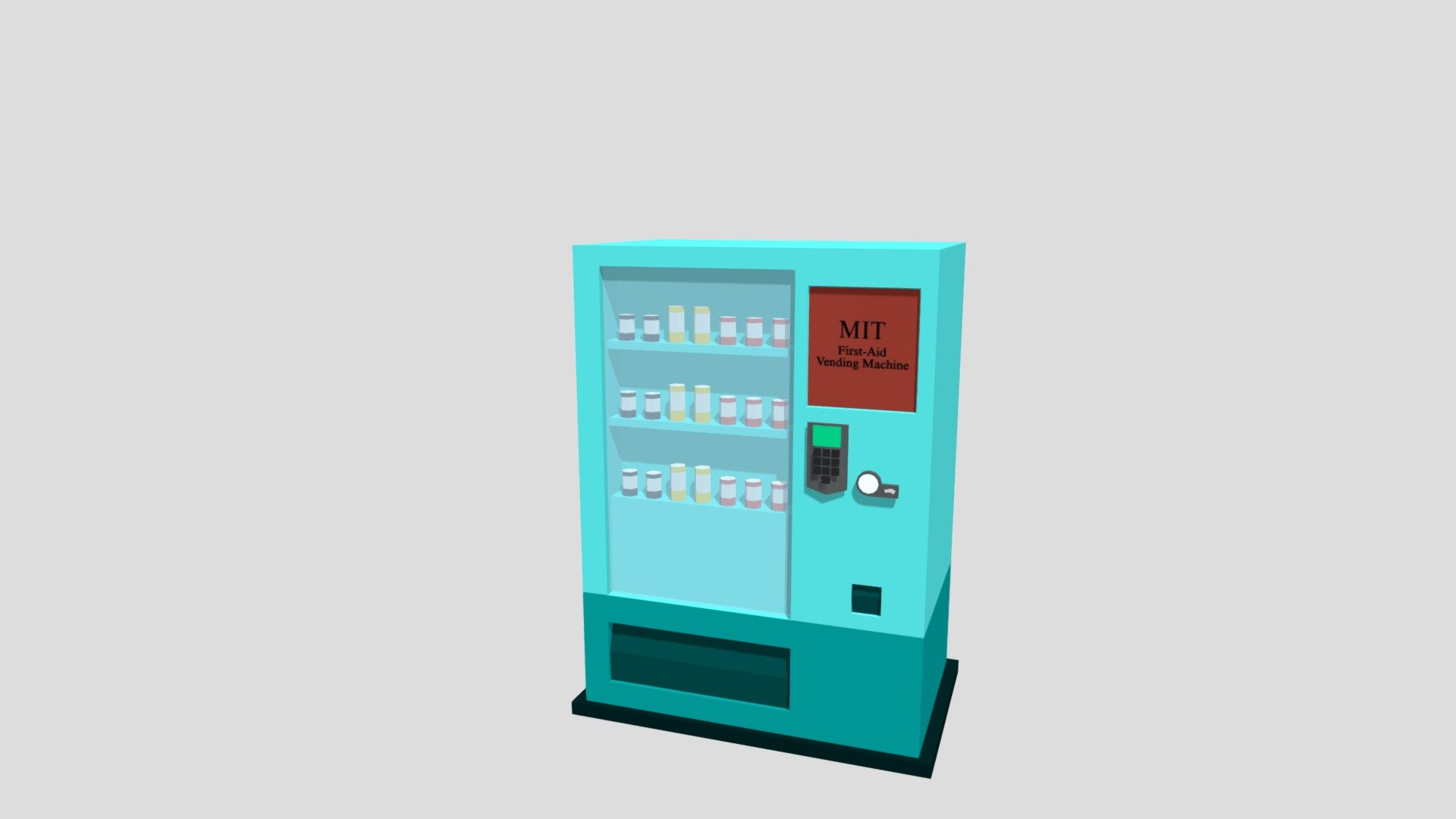 low_poly_vending_machine - 3D model by ayushpfating12 [c63ad15] - Sketchfab
