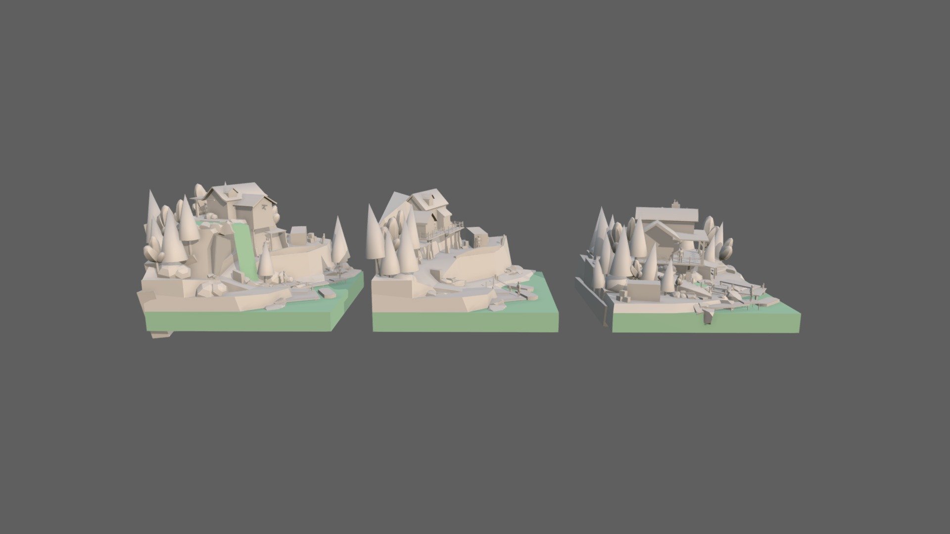 Forest Loner - Blockout - 3D model by StanVerhoeven [c63cbbf] - Sketchfab