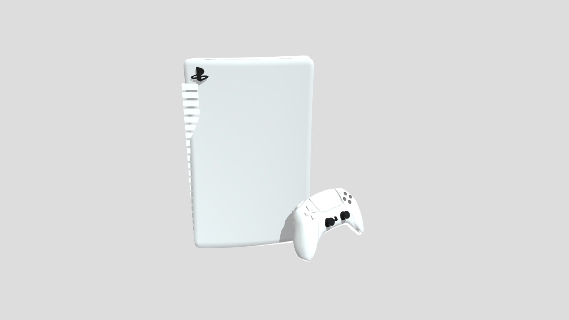 playstation 5 with dualsense - 3D model by r.he (@q0a) [c63ecc9 ...