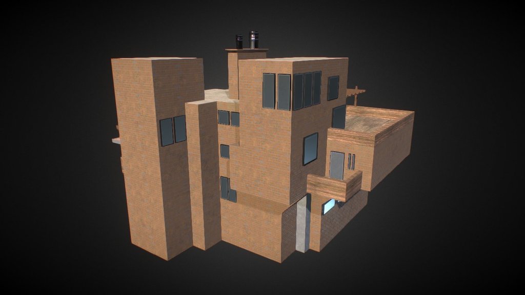 Suburban House - Textured - 3D model by cooper [c641389] - Sketchfab