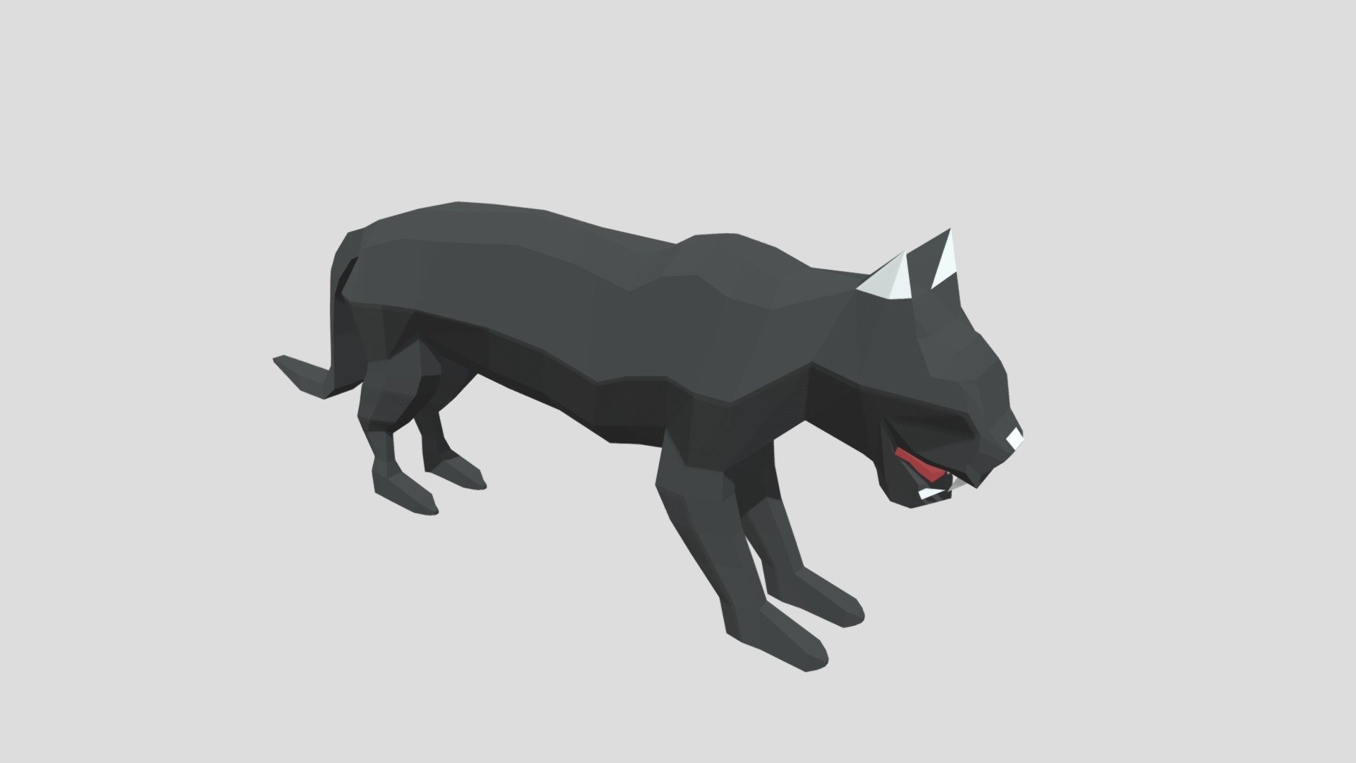 Low Poly Panther(Free Download) - Download Free 3D model by ouz209 ...